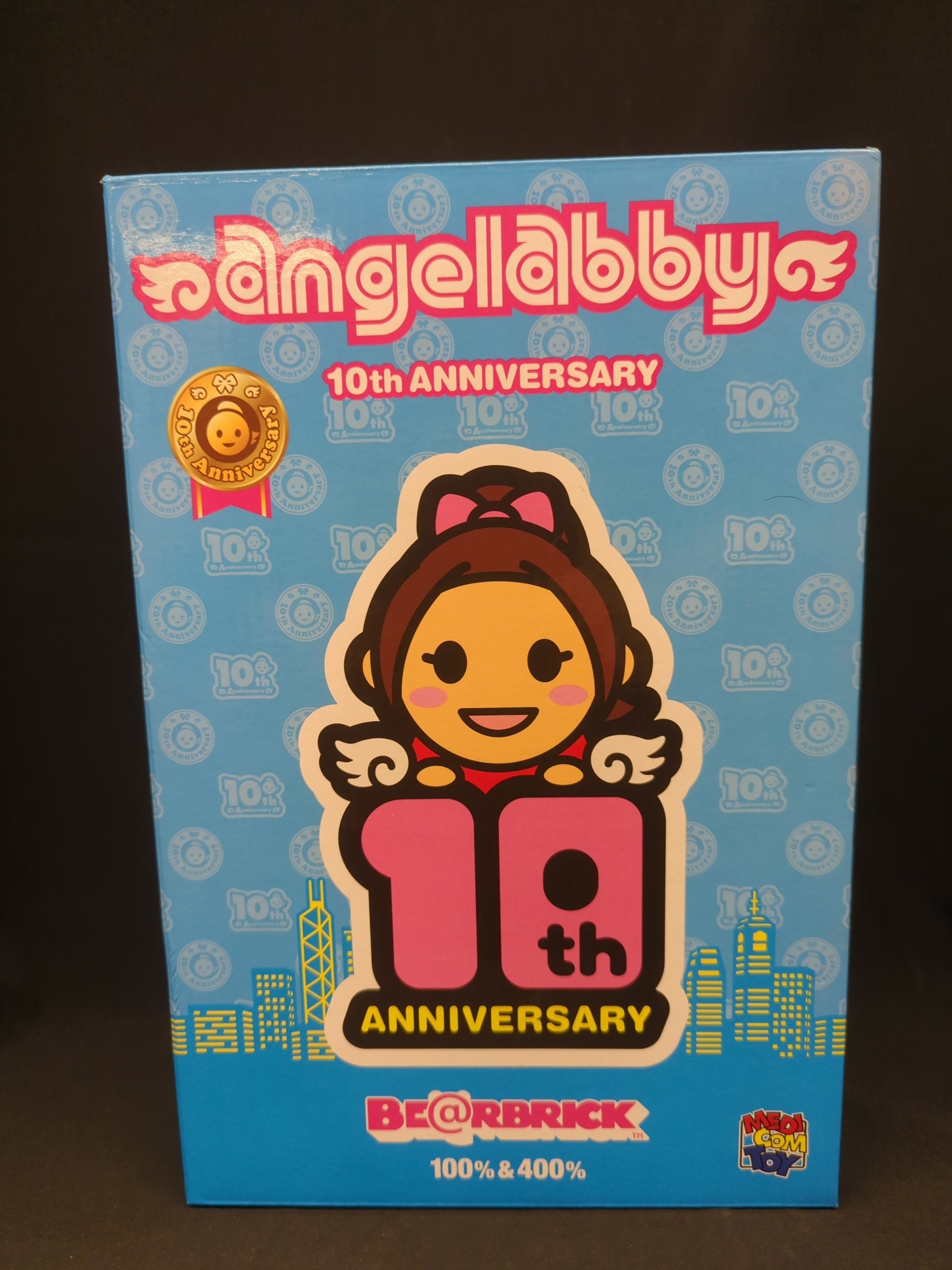 MEDICOMTOY BE@RBRICK /Angel Abby 10th Anniversary 100% and 400% Set ...