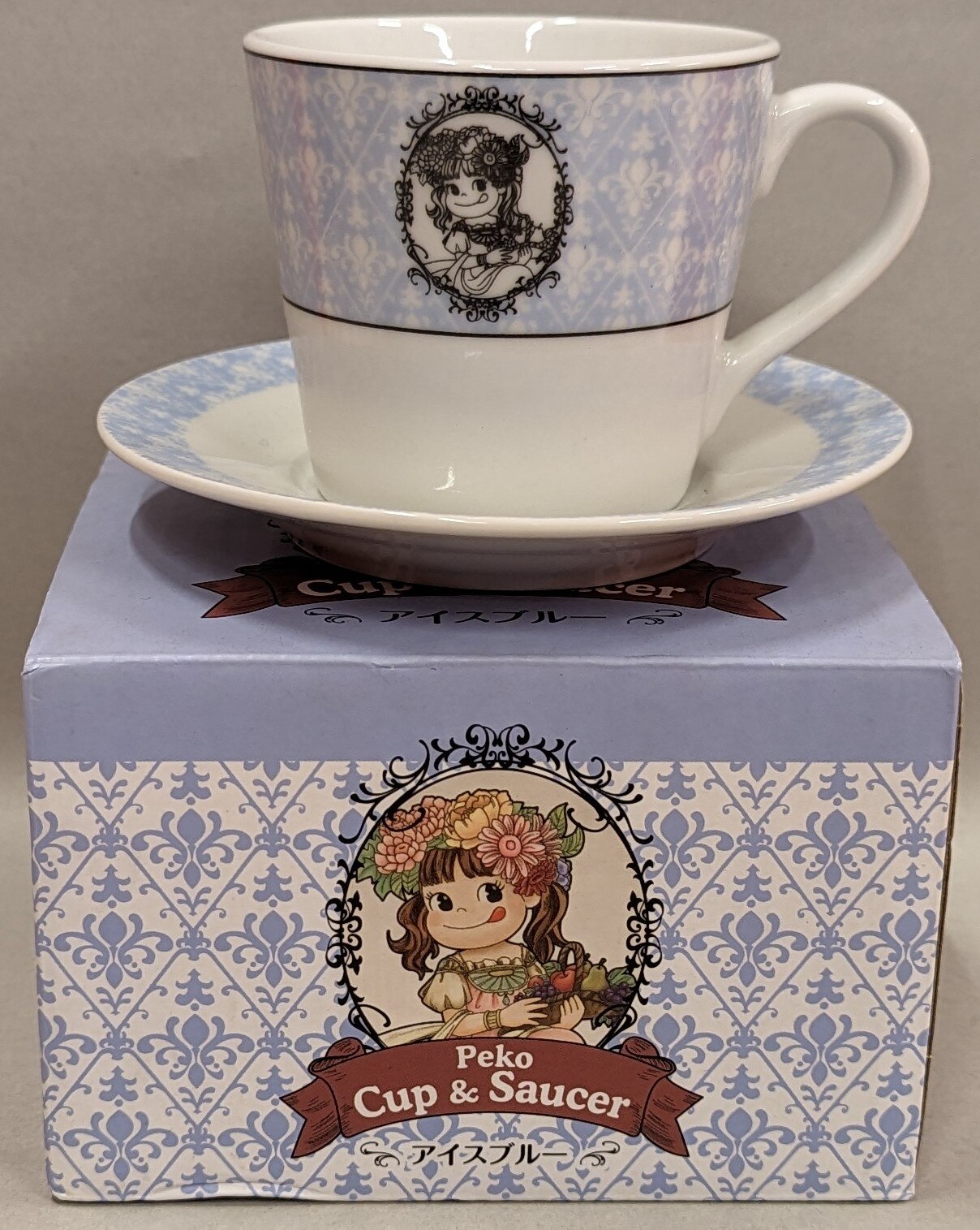 不二家 ペコちゃん/PEKO CUP&SAUCER アイスブルー | まんだらけ Mandarake