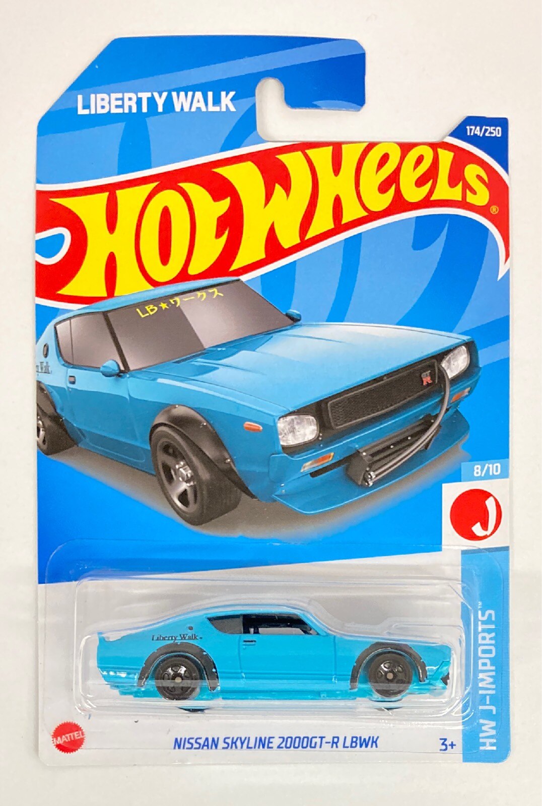 MATTEL HOTWHEELS HW J-IMPORTS 8/10 HCW32 NISSAN SKYLINE 2000GT-R LBWK/ライトブルー 174/250 | まんだらけ ...