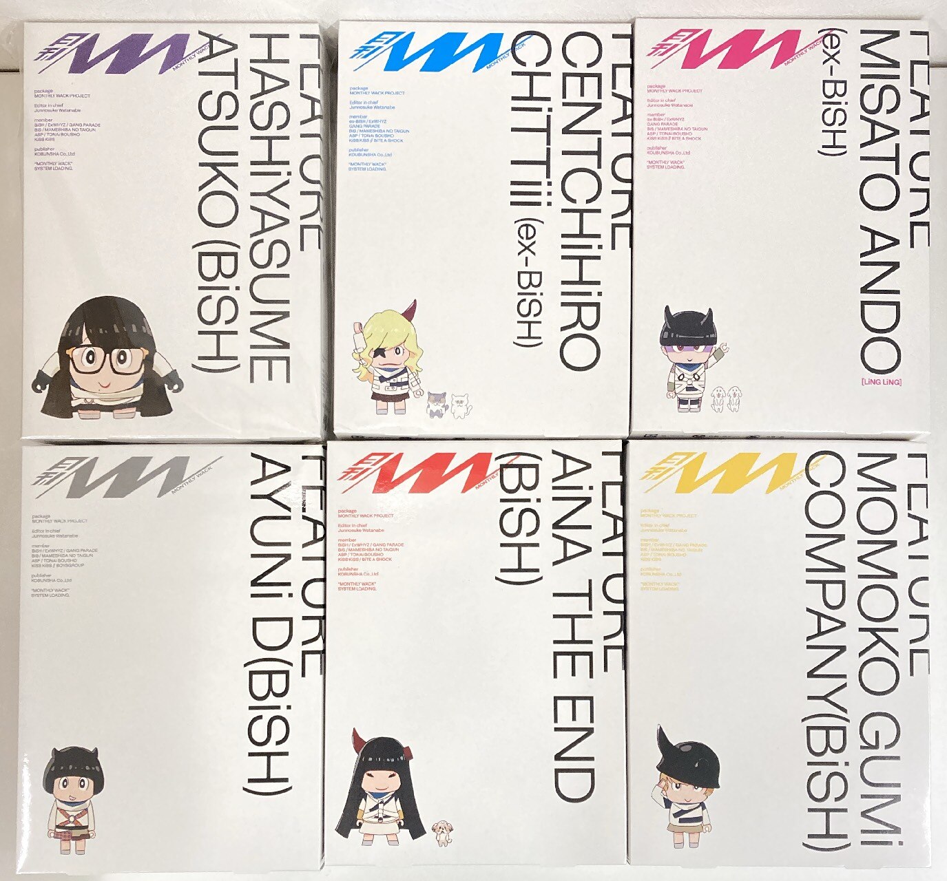 WACK 月刊WACK VOL.1~6 BiSHプラモデルのみ | まんだらけ Mandarake