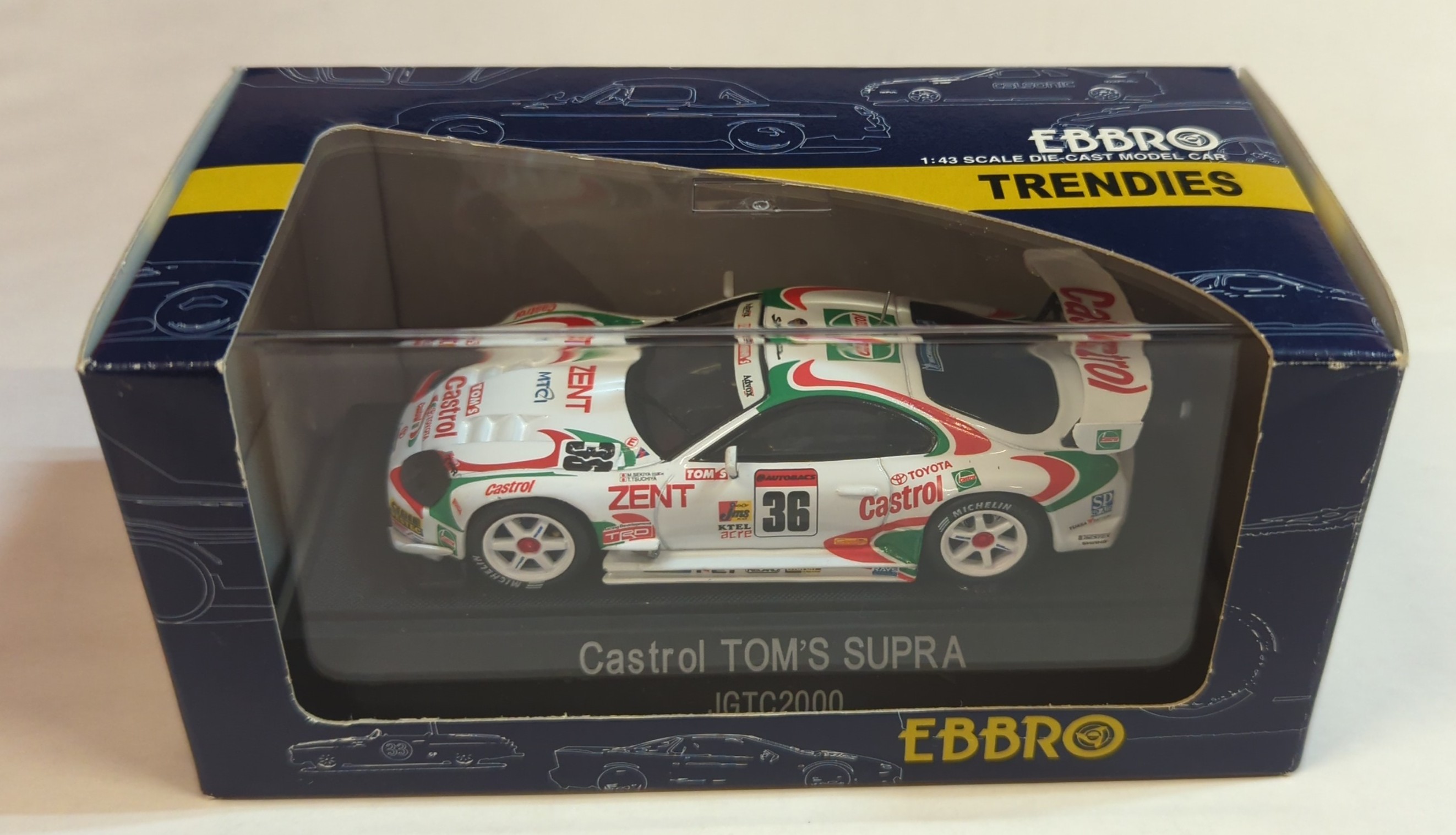 エムエムピー 1/43EBBRO TRENDIES CASTROL TOM's SUPRA JGTC2000 #36 43110 | まんだらけ Mandarake