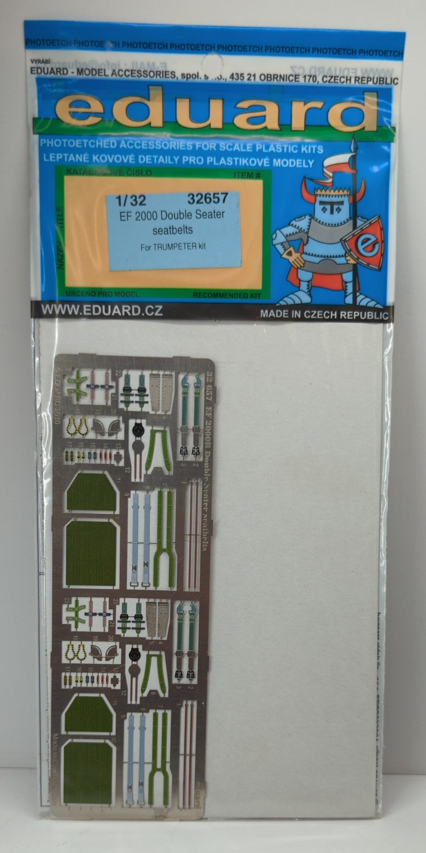 eduard 1/32エッチングパーツ EF 2000 Double Seater seatbelts For TRUMPETER kit 32657 | まんだらけ Mandarake