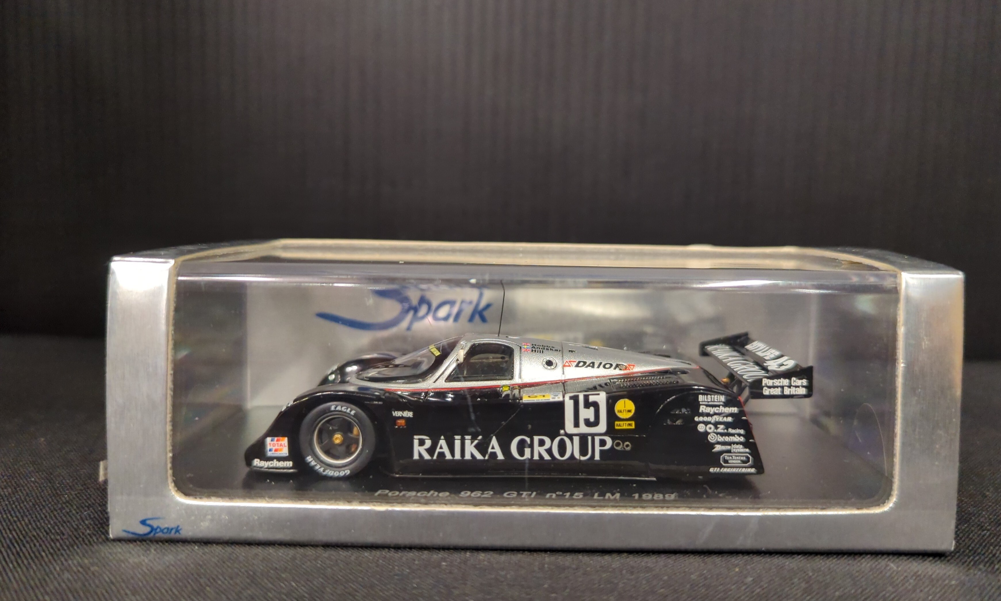 MINIMAX 1/43Spark model RAIKA GROUP Porsche 962 GTI #15 LM 1989/CABIN ...