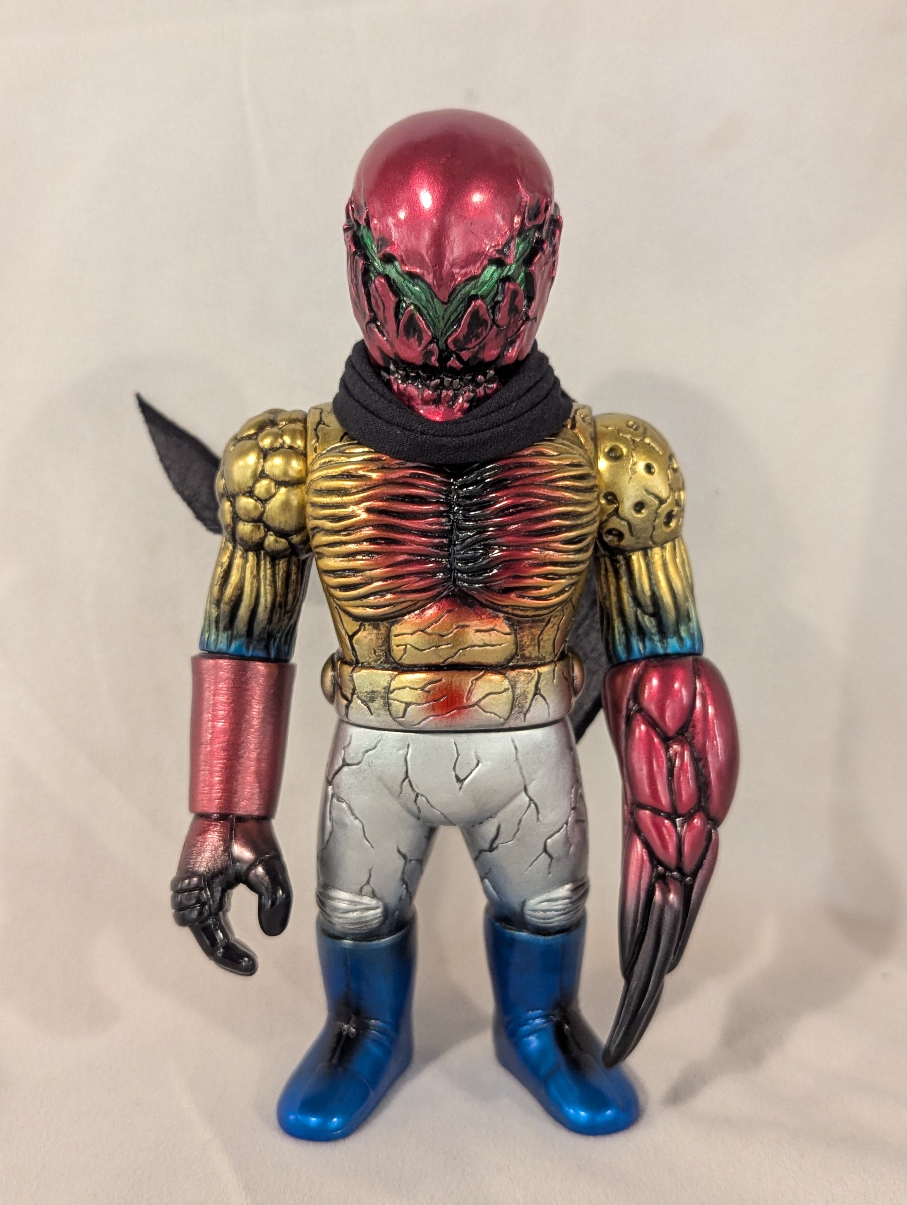 アトムAアマレスラー/REALHEAD イッチネス ギャラクシーメタリック(黒成型/赤/青/金/銀塗装/黒マフラー) | まんだらけ Mandarake