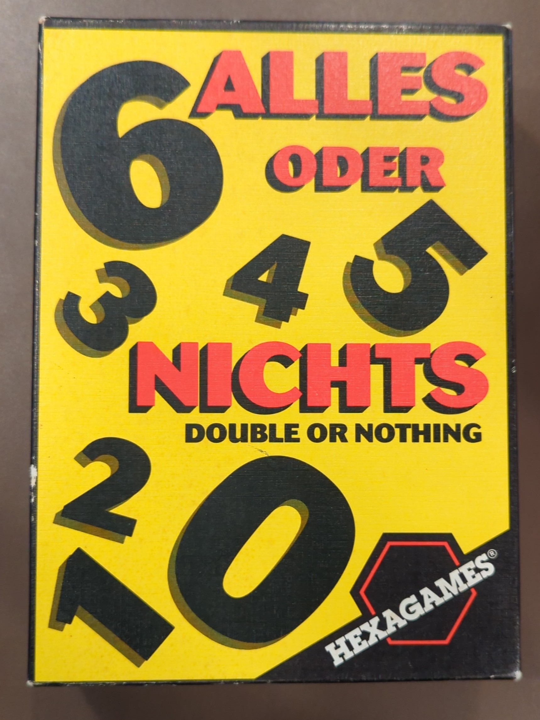 HEXAGAMES ボードゲーム ALLES ODER NICHTS DOUBLE OR NOTHING | まんだらけ Mandarake