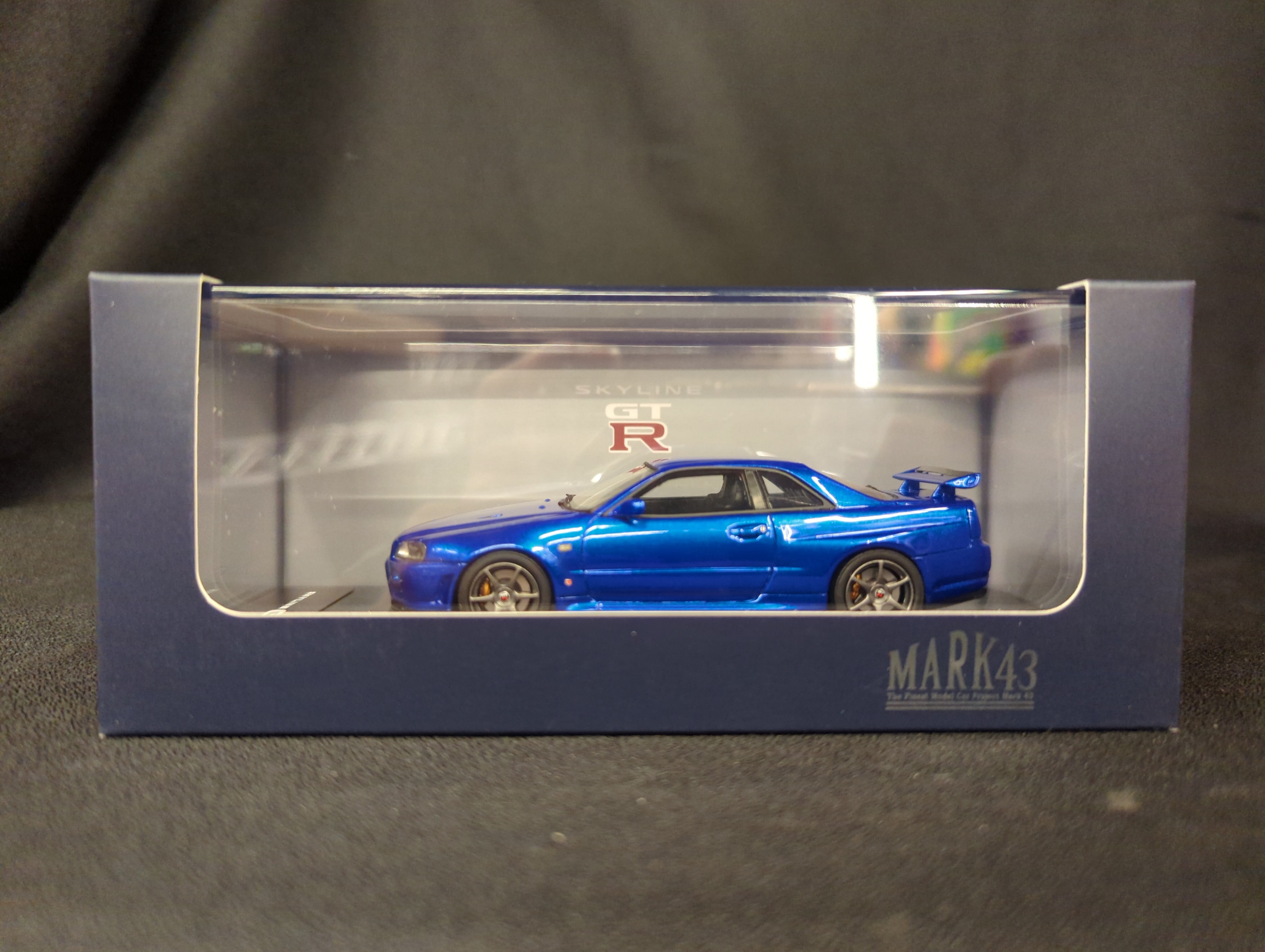 ポストホビー 1/43 MARK43 NISSAN SKYLINE GT-R V・spec II (BNR34) Bayside Blue ...