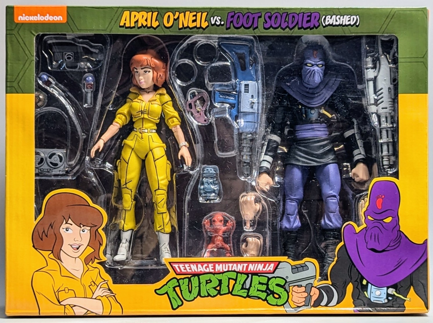 NECA (ACTION FIGURE) APRIL O'NEIL VS FOOT SOLDIER (SLASHED) 7インチ ...