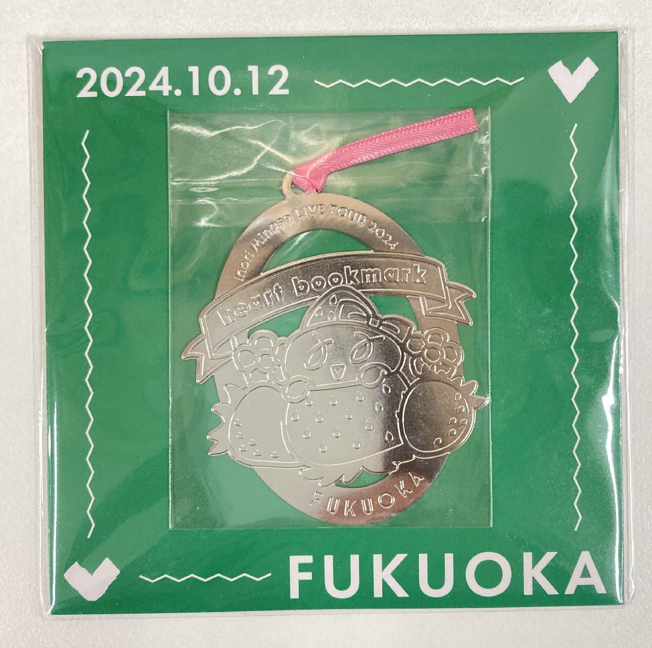 Inori Minase LIVE TOUR 2024 heart bookmark 水瀬いのり 公演別メタルブックマークチャーム 福岡 | まんだらけ Mandarake