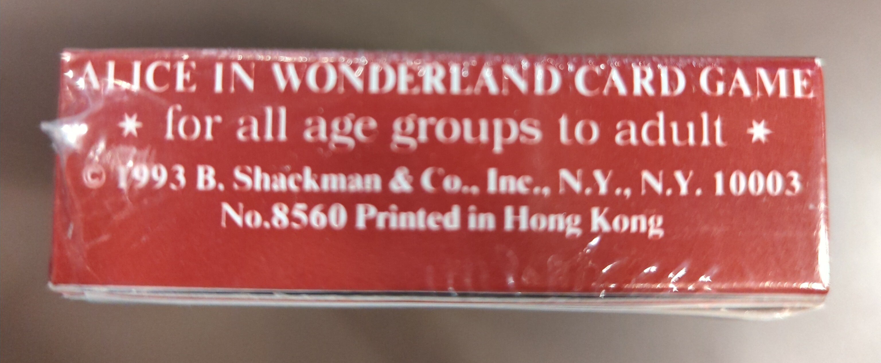 B.Shackman & Co.,Inc ALICE IN WONDERLAND CARD GAME | まんだらけ Mandarake