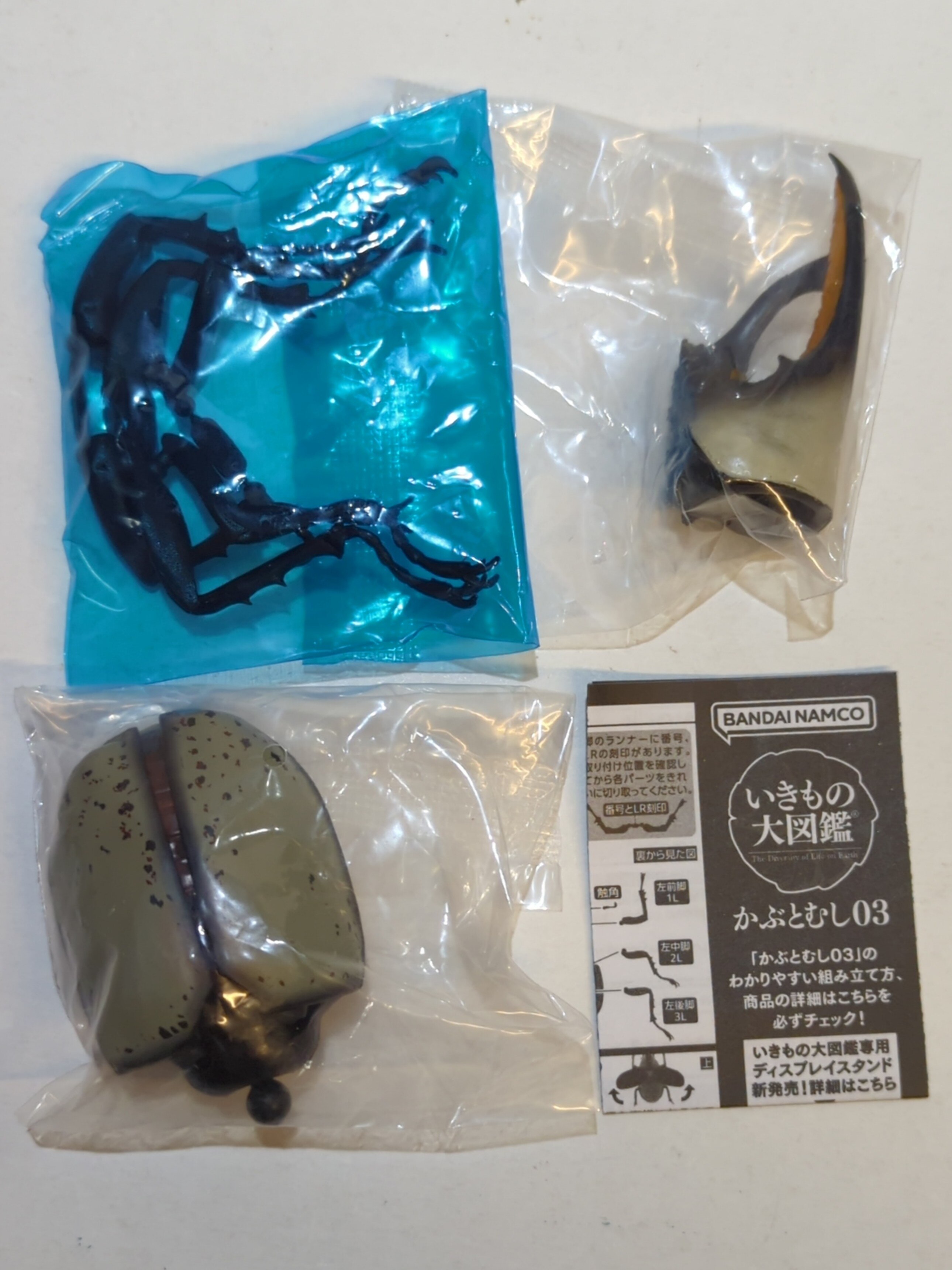 Bandai Living Creatures Encyclopedia Beetle 03 Grant White Beetle (White) 3 | Mandarake Online Shop