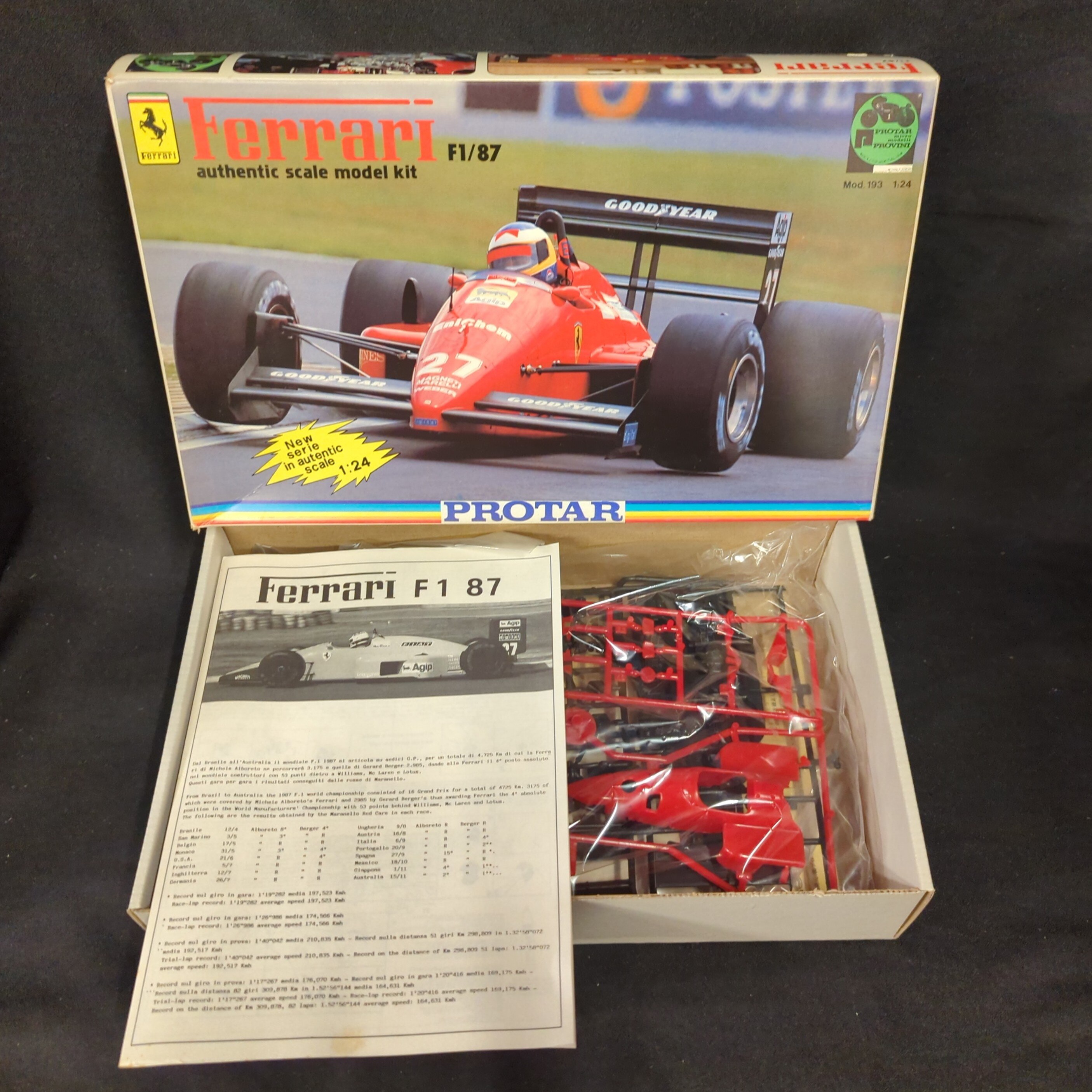 PROTAR 1/24スケール MADE IN ITALY Ferrari F1/87 193 | まんだらけ Mandarake