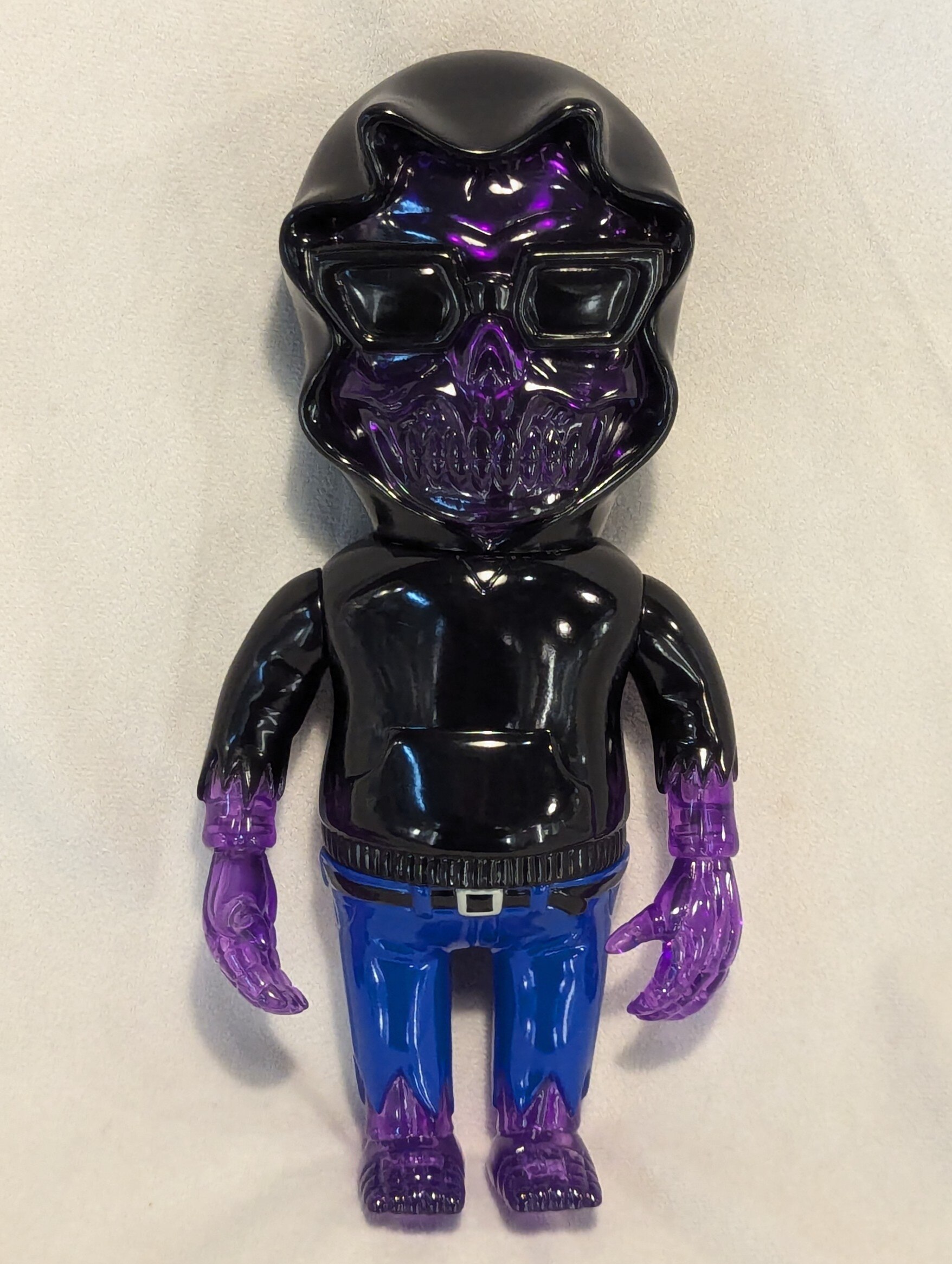 HEAD LOCK STUDIO KNUCKLE'S KUSTOM MONSTERS シニガミメガネMAN クリアパープル成型/青ズボン | まんだらけ Mandarake