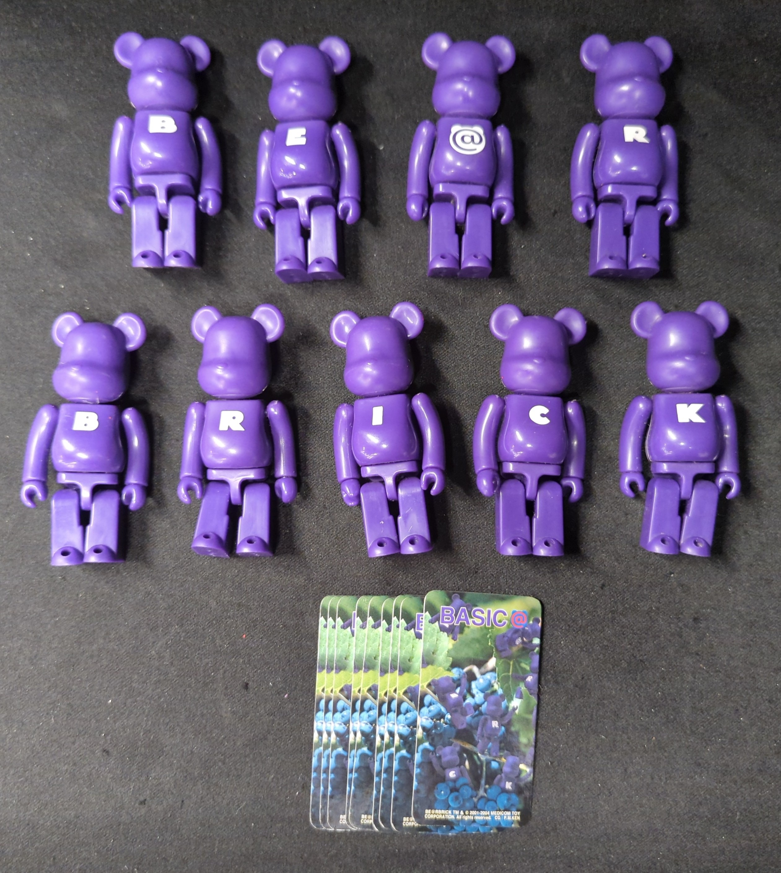 MEDICOMTOY BE@RBRICK BASIC 紫 100% 全9種セット シリーズ8 | まんだらけ Mandarake