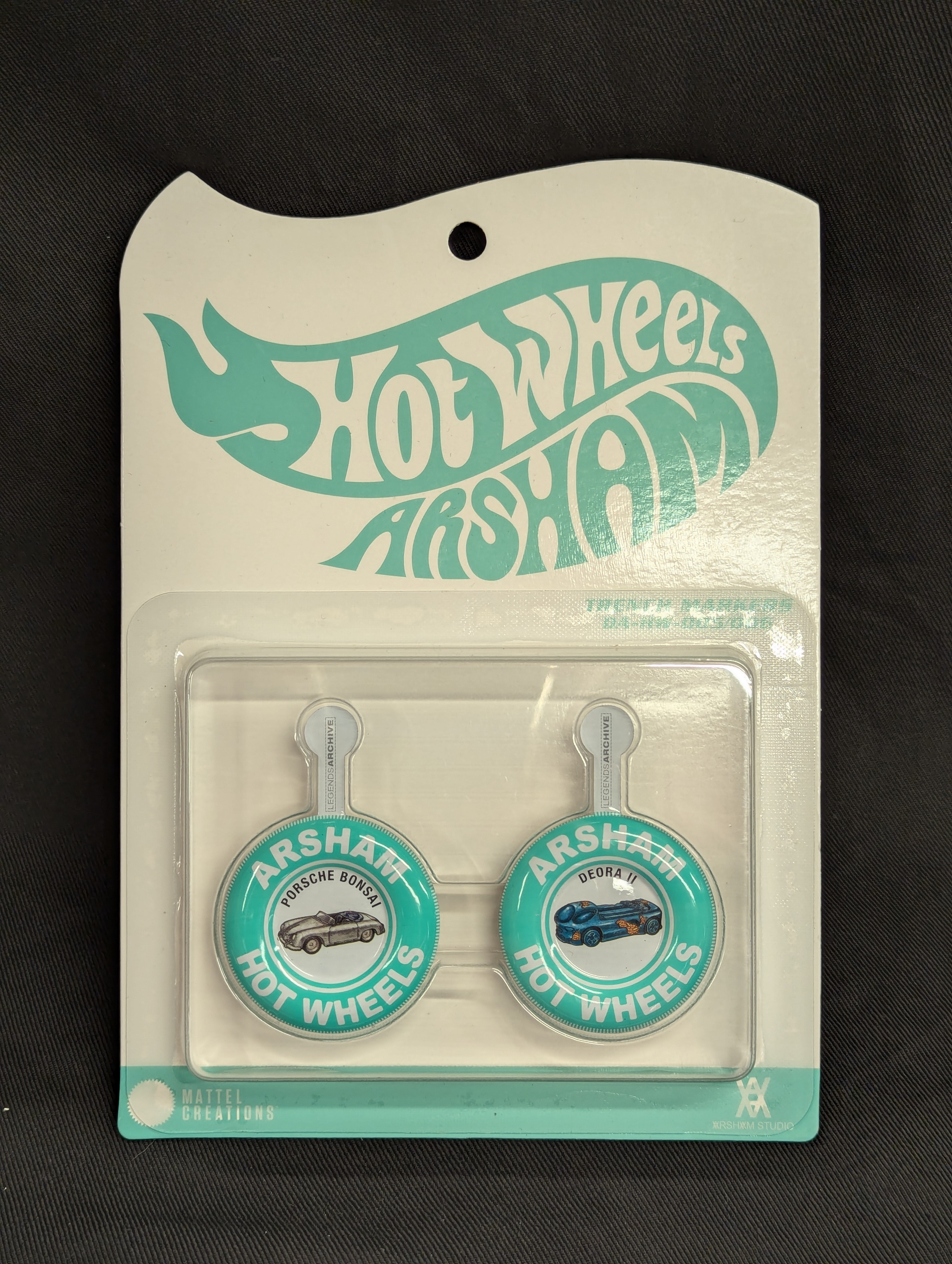 MATTEL ARSHAM TRENCH MARKERS DA-HW-005/006 HOT WHEELS ARSHAM PORSCHE 356 BONSAI & ERODED DEORA Ⅱ ...