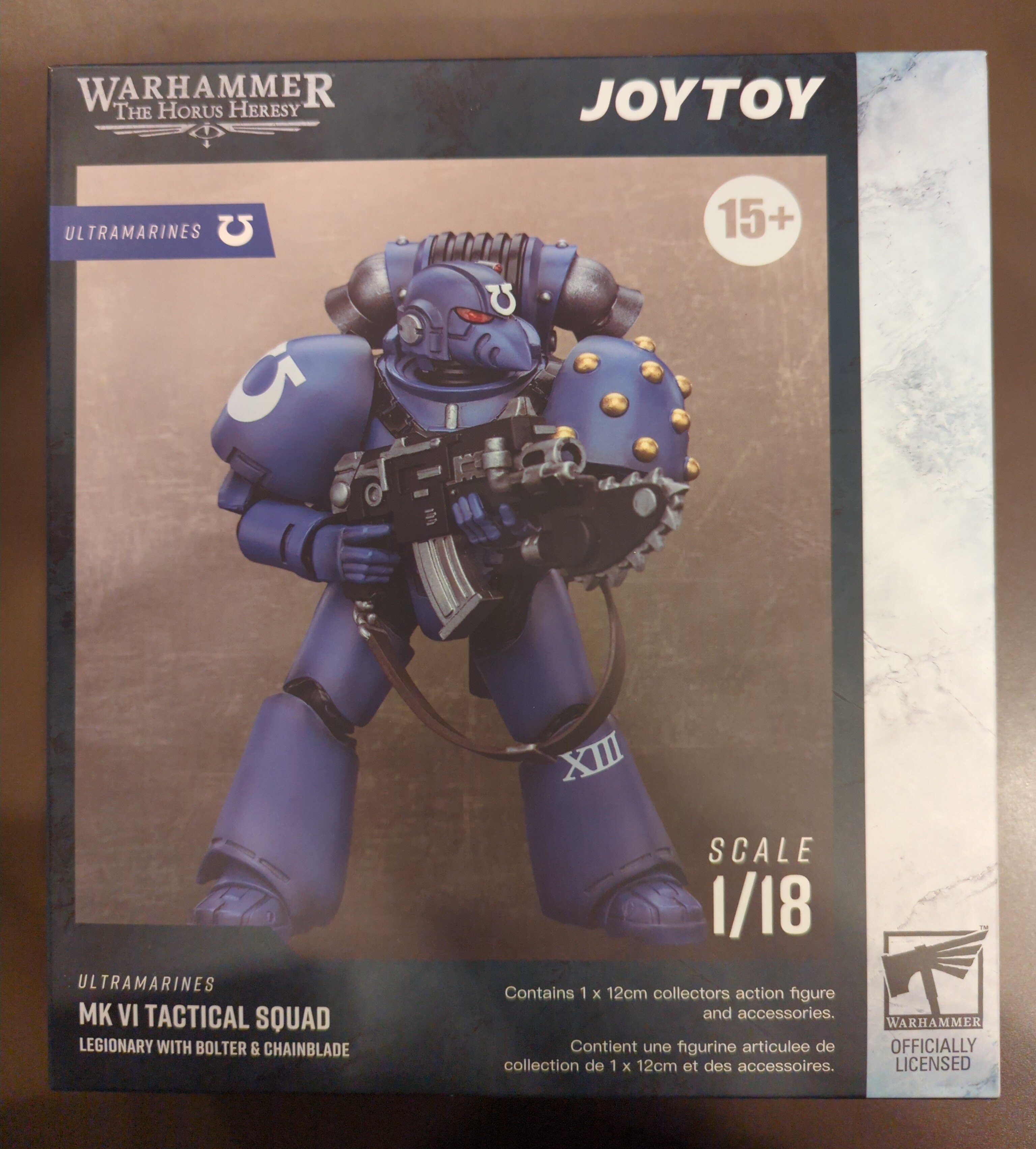 JOYTOY WARHAMMER THE HORUS HERESY ULTRAMARINES MK Ⅵ TACTICAL SQUAD/with Bloter & Chainblade ...