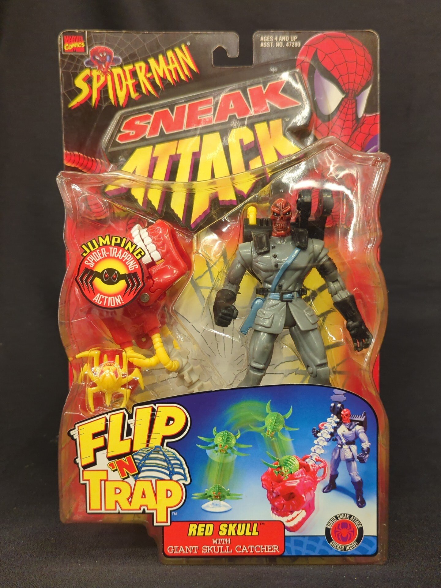 TOYBIZ FLIP N TRAP / SNEAK ATTACK RED SKULL 5インチ | まんだらけ Mandarake