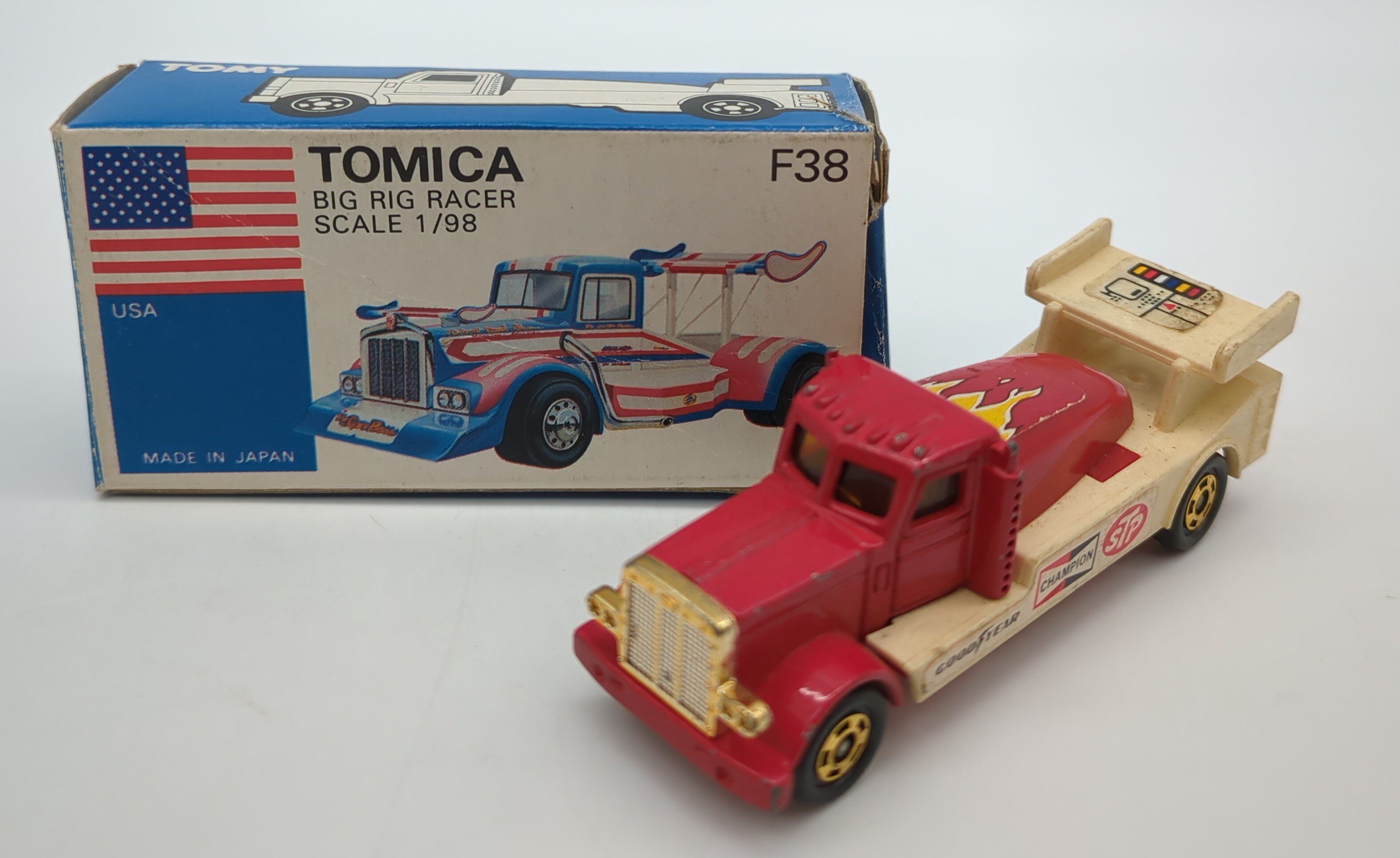 トミー トミカシングル3 ビッグリグレーサー 1/98 赤/白 F38-2-1 | まんだらけ Mandarake