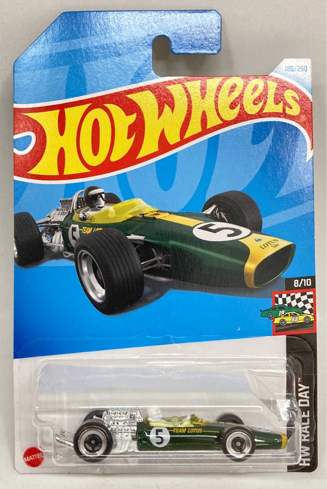 MATTEL HW RACE DAY 8/10 HOT WHEELS '67 LOTUS TYPE 49 グリーン 188/250 | まんだらけ Mandarake