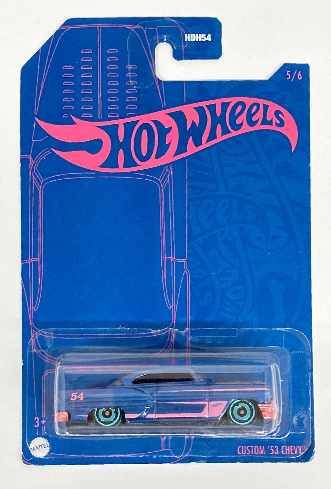 MATTEL 54TH ANNIVERSARY SERIES BLUE&PINK WAVE 2 2/5 HDH65 CUSTOM '53 CHEVY 5/6 | まんだらけ Mandarake