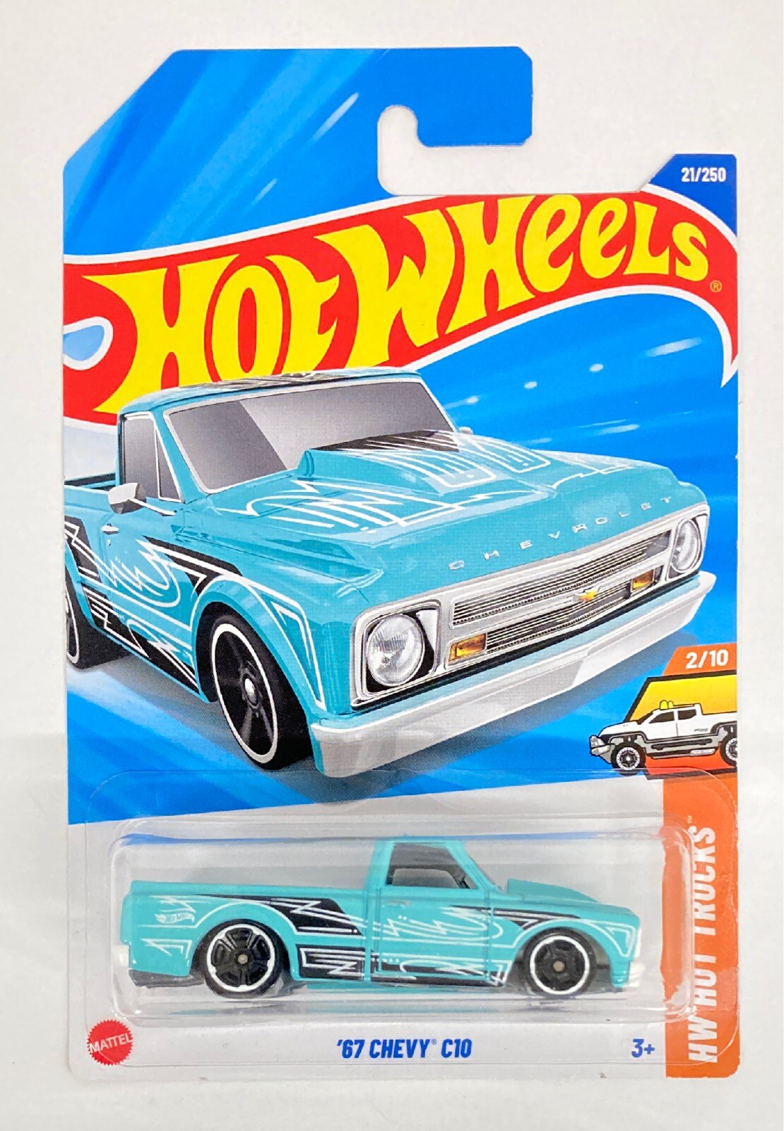 MATTLE HW HOT TRUCKS 2/10 HOTWHEELS '67 CHEVY C10 21/250 | まんだらけ Mandarake