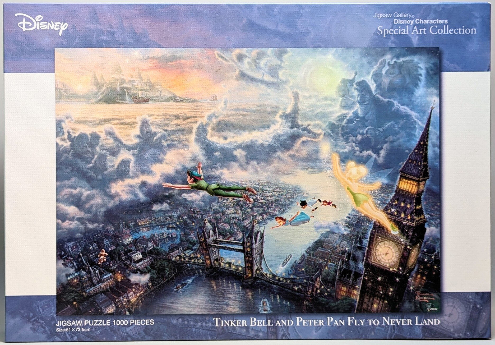 テンヨー ジグソーパズル1000/スペシャルアートコレクション TINKER BELL AND PETER PAN FLY TO NEVER LAND 1000ピース | まんだらけ ...