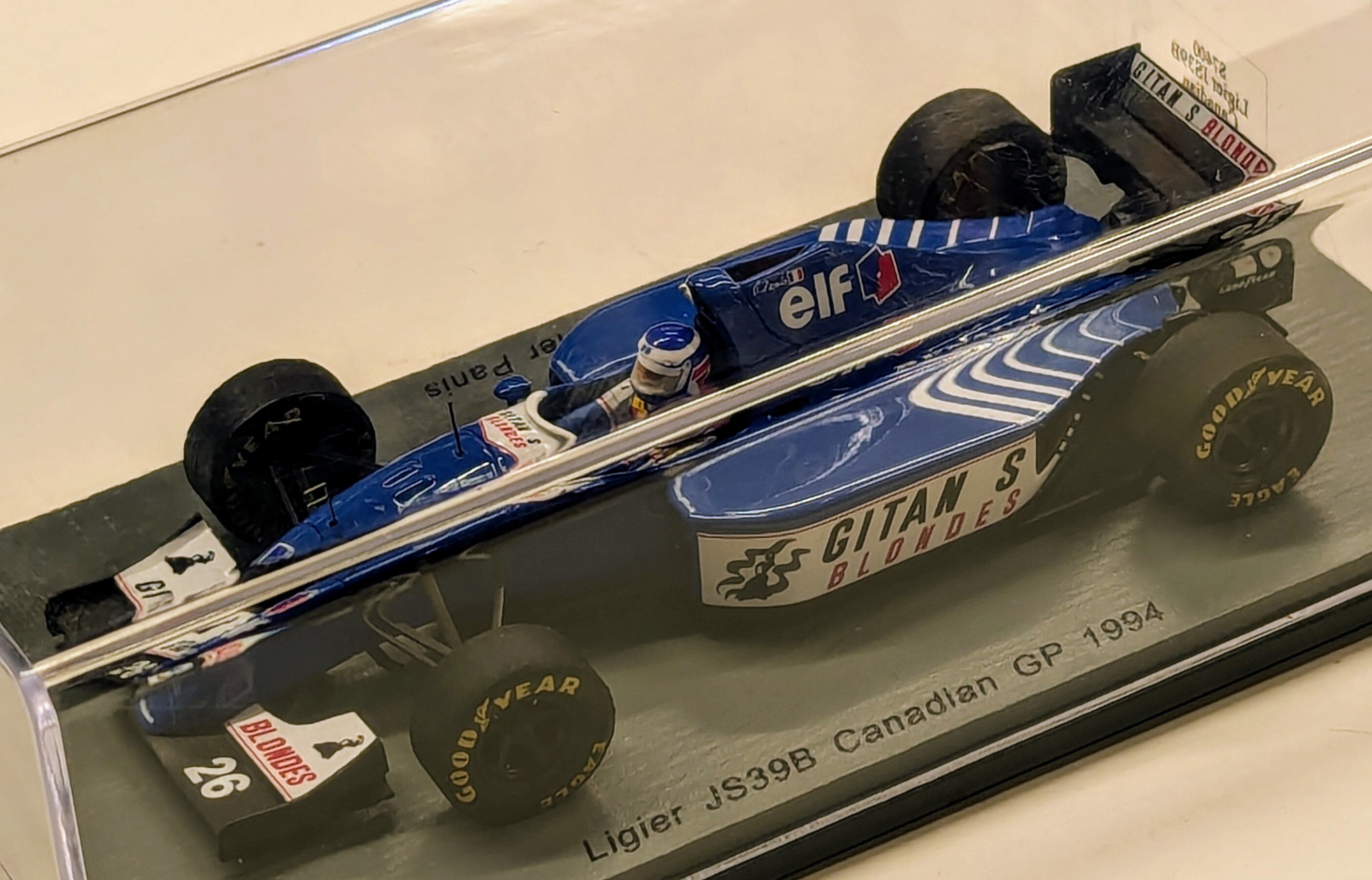 Spark model 1/43 Ligier JS39B No.26 Canadian GP 1994 Olivier Panis | まんだらけ Mandarake