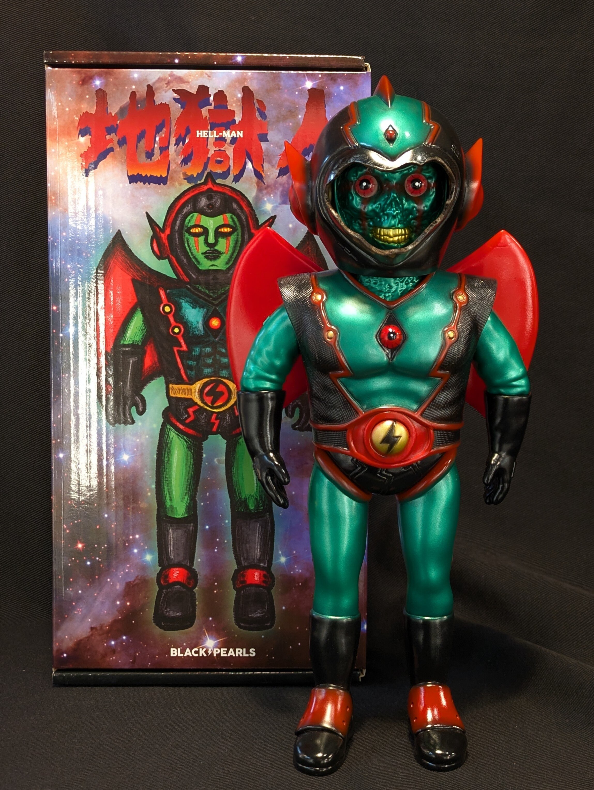 BLACK PEARLS Josh Wang 地獄人 HELL-MAN 赤x黒成型/メタリックグリーン | まんだらけ Mandarake
