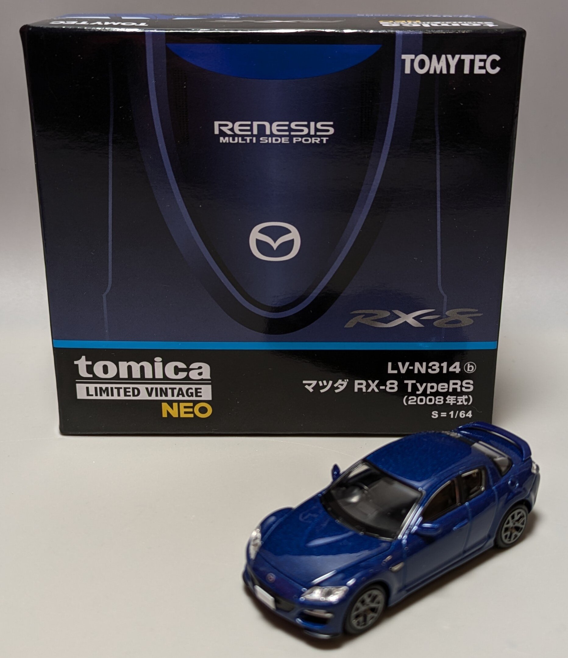TOMYTEC TOMICA LIMITED VINTAGE NEO マツダ RX-8 TypeRS (紺) 2008年式 TLVN314b | まんだらけ Mandarake