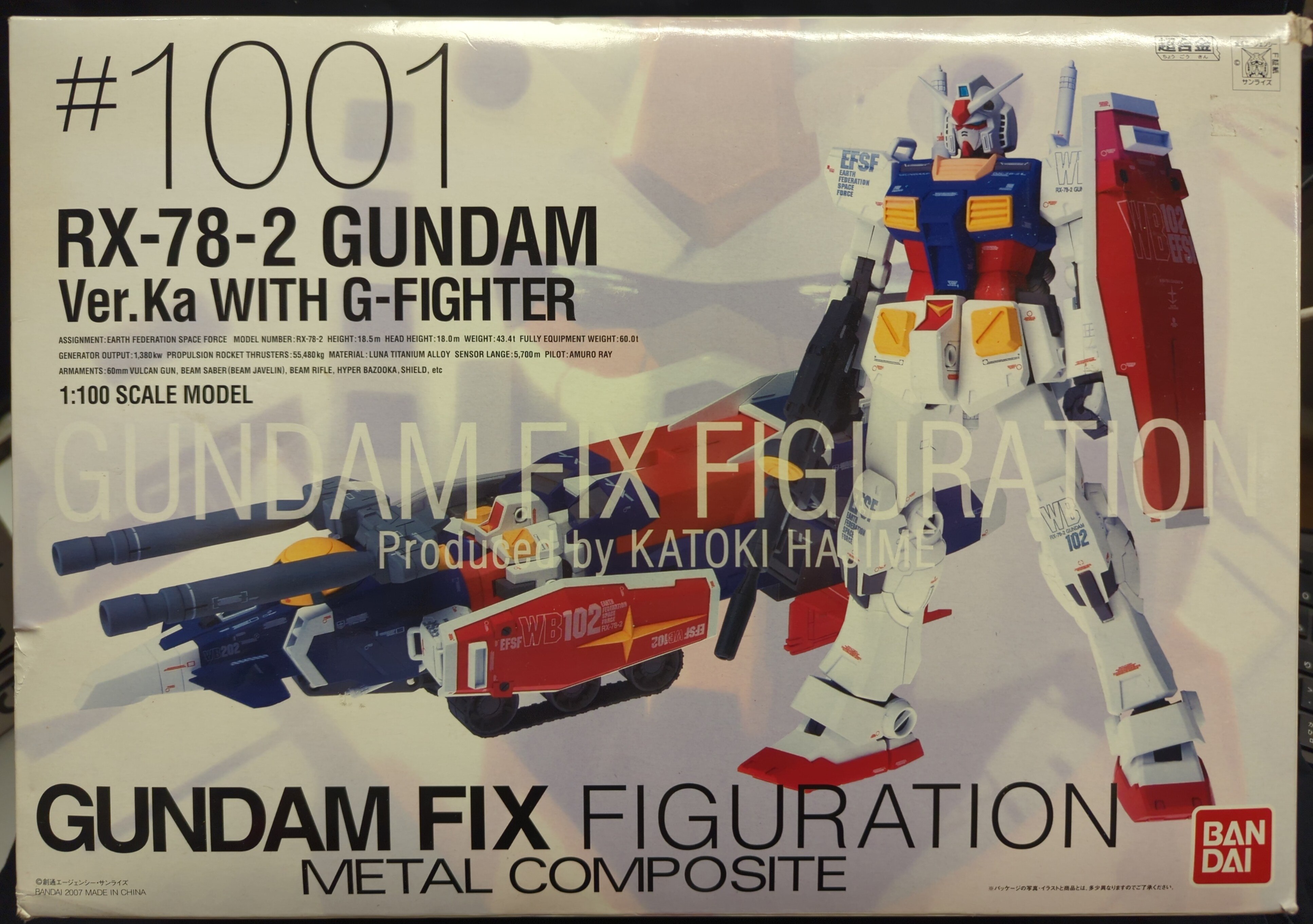 BANDAI GUNDAM FIX FIGURATION METAL COMPOSITE Mobile Suit Gundam RX-78-2 Gundam ver.ka WITH G ...