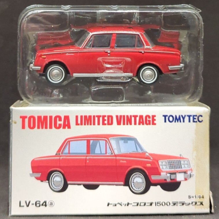 トミーテック TOMICA LIMITED VINTAGE トヨペット コロナ 1500 デラックス (赤) LV-64a | まんだらけ Mandarake