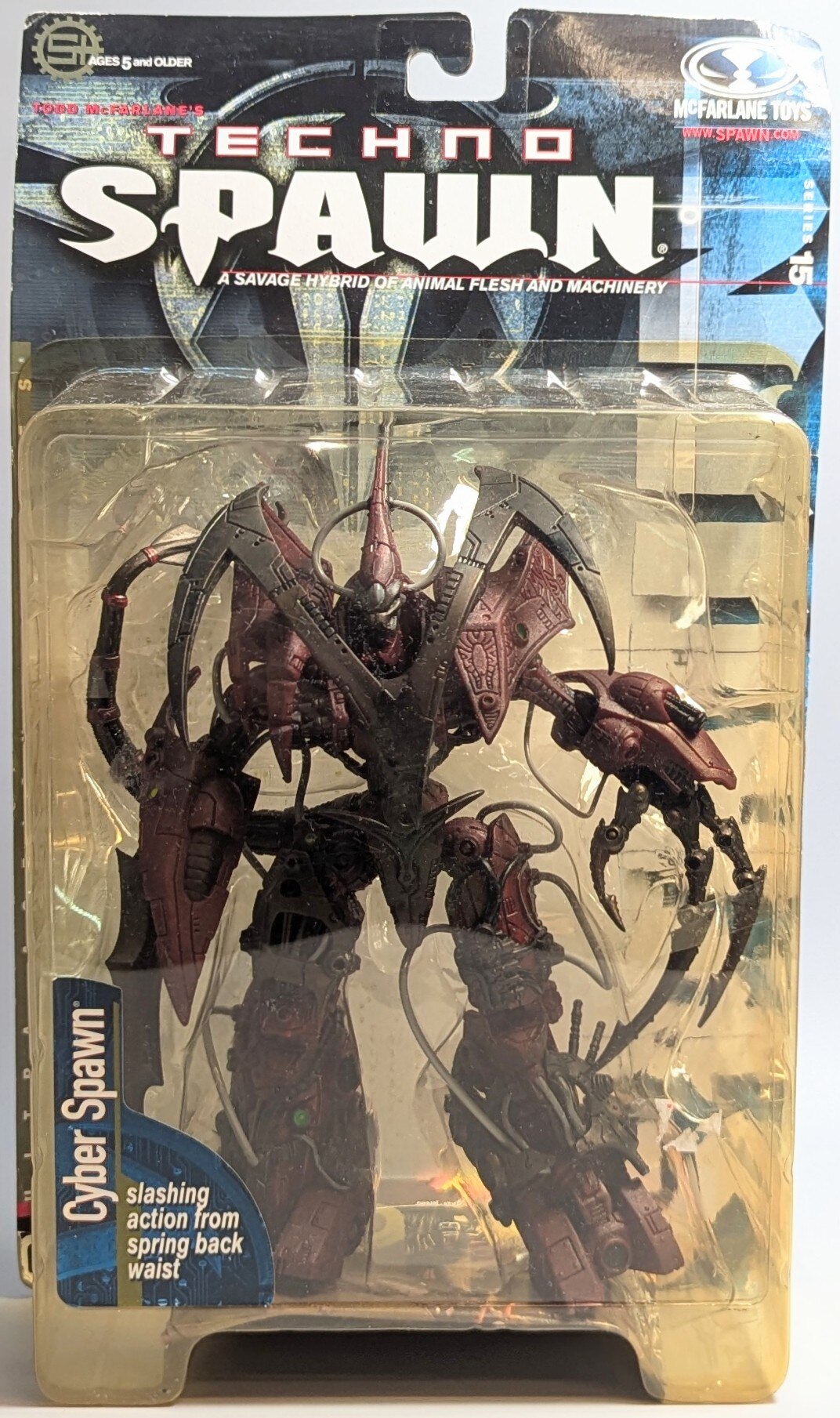 McFARLANE TOYS SERIES 15 / TECHNO SPAWN CYBER SPAWN (リペイント) 6インチ ...