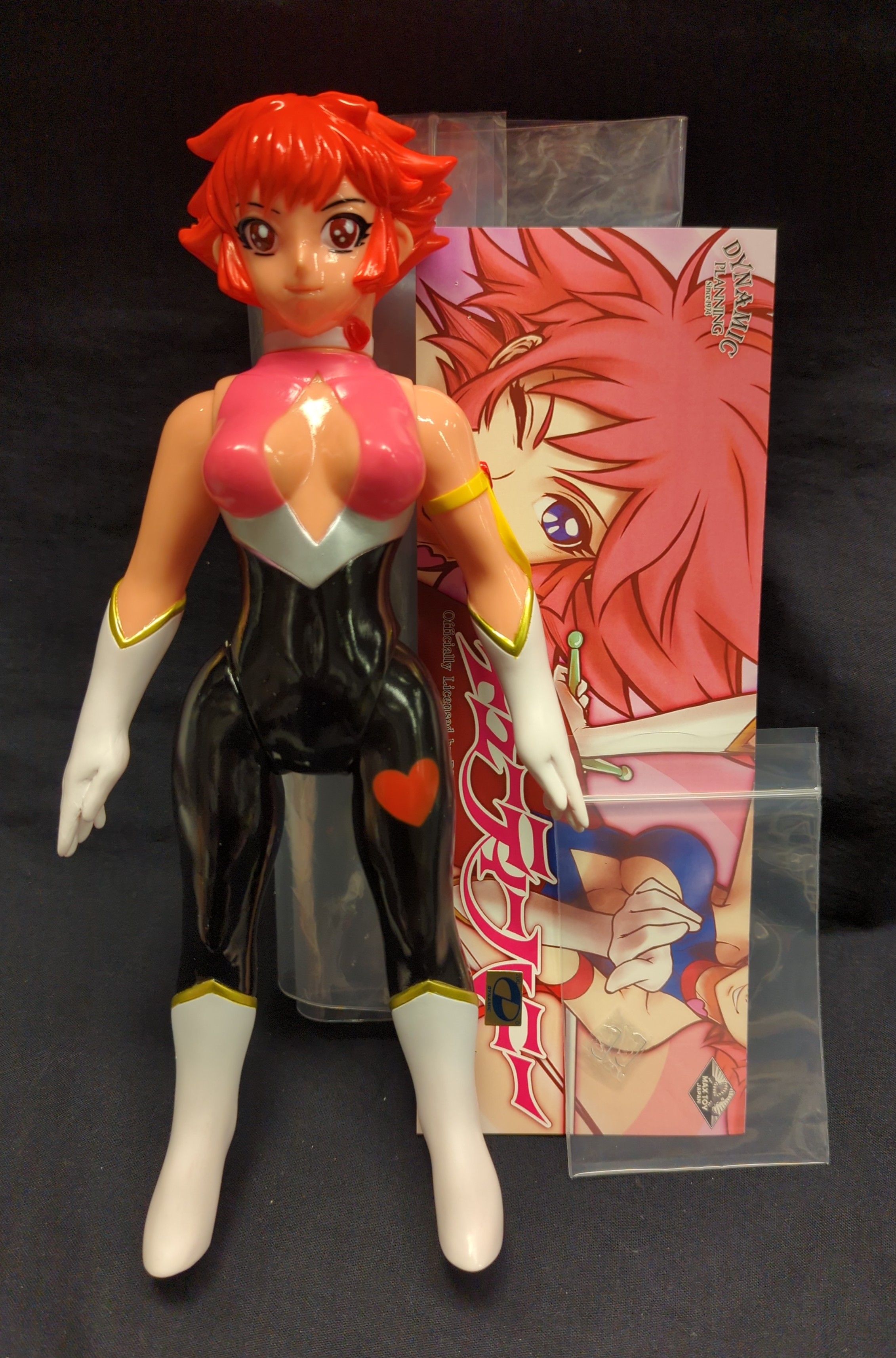 MAXTOY マックストイのソフビ人形 キューティーハニー (肌色成型/ピンク黒コスチューム) | まんだらけ Mandarake