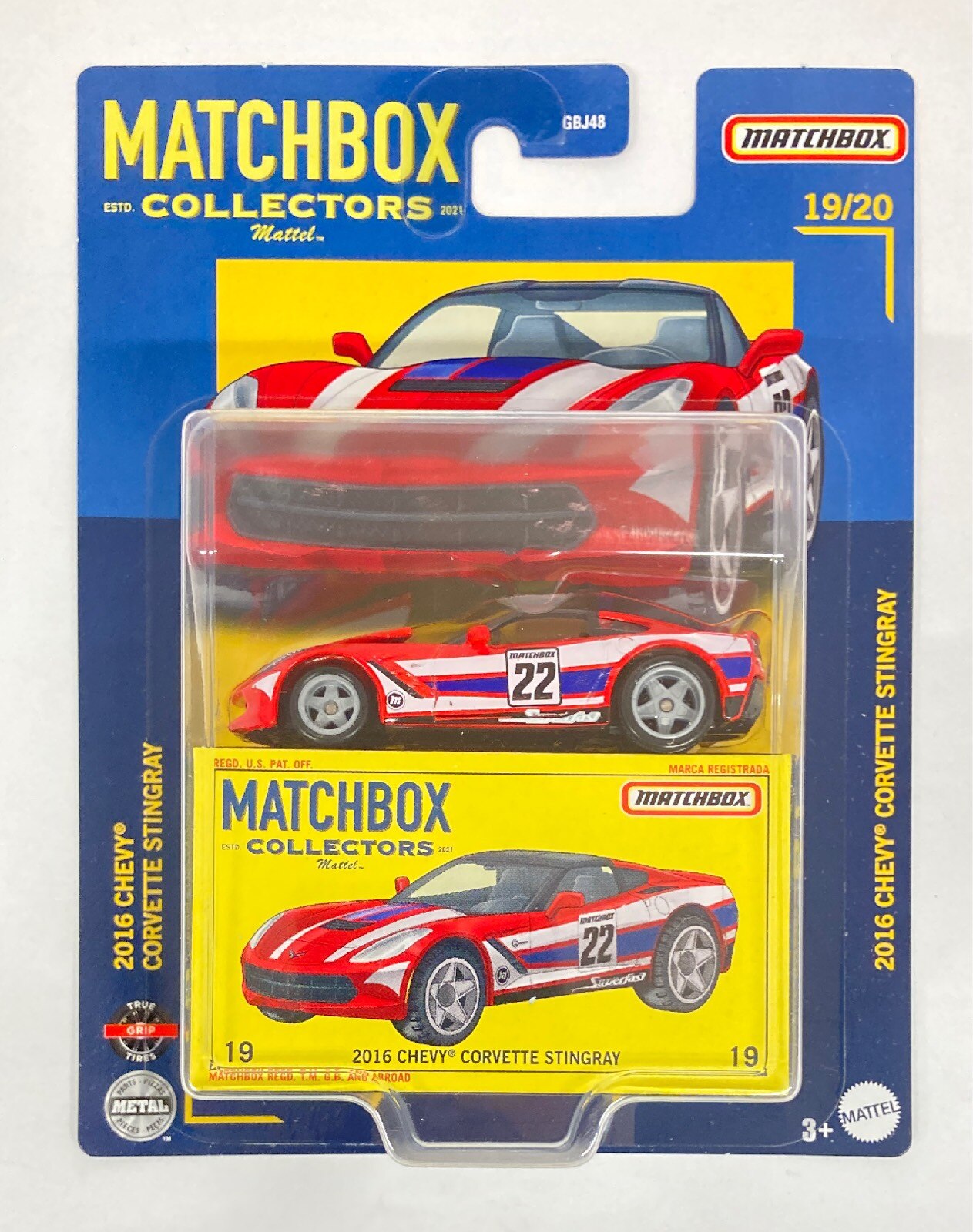 MATTEL MATCHBOX/COLLECTORS 2016 CHEVY CORVETTE STINGRAY | まんだらけ Mandarake