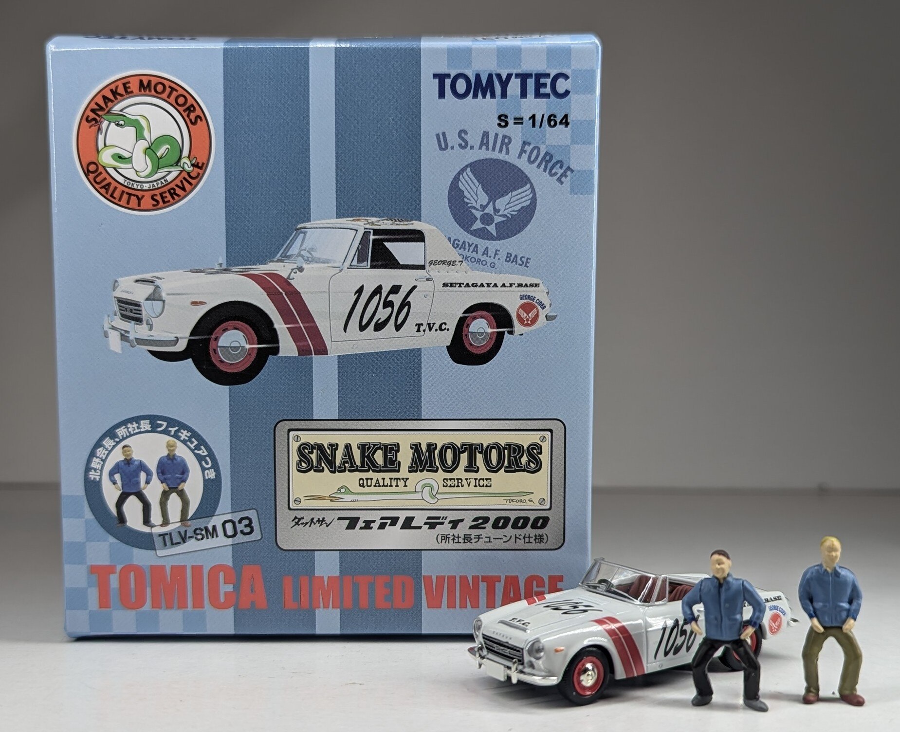 TOMYTEC TOMICA LIMITED VINTAGE スネークモータース ダットサン フェアレディ2000 所社長チューンド仕様 LVSM03 | まんだらけ Mandarake