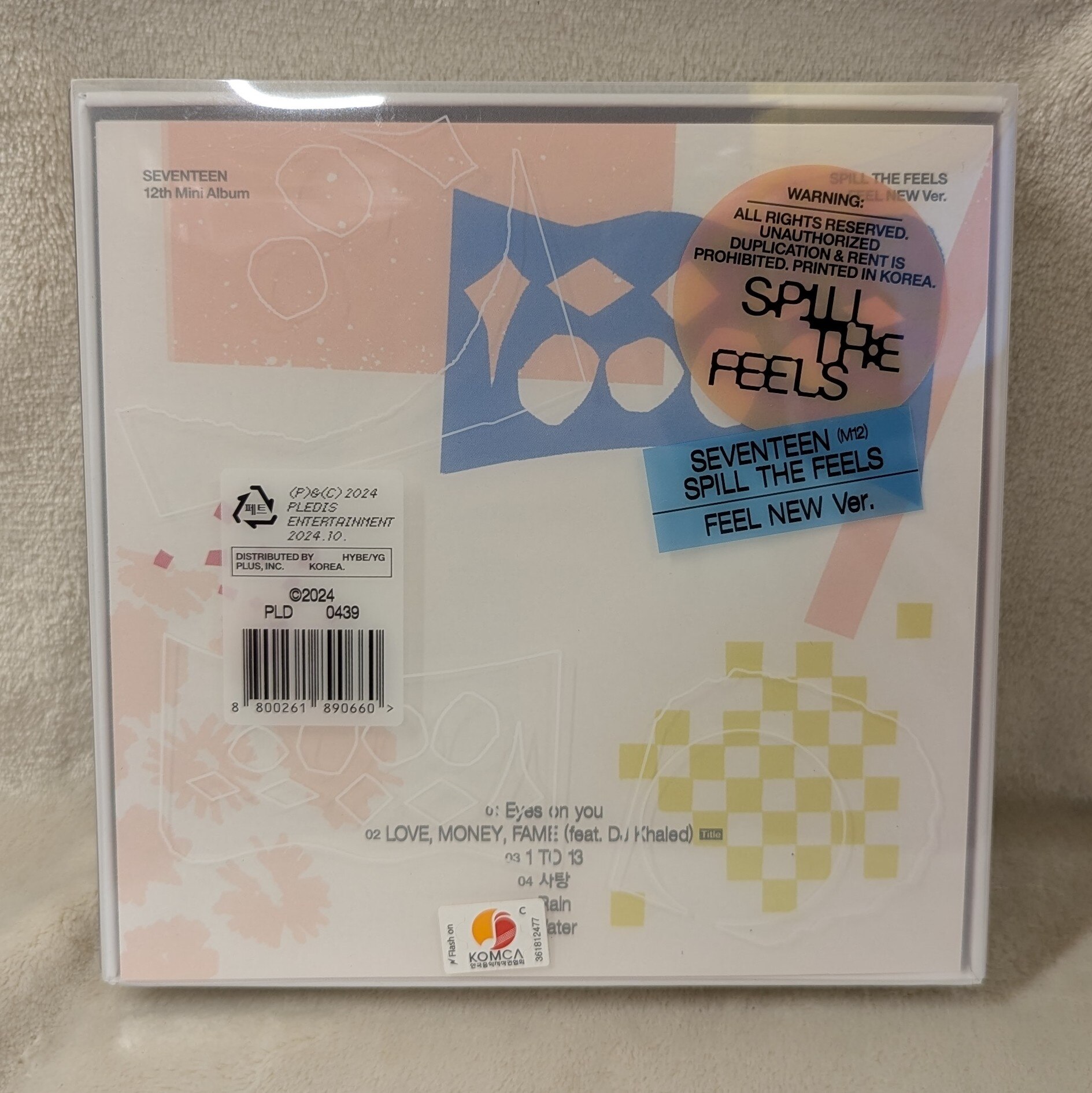 SEVENTEEN FEEL NEW Ver. SPILL THE FEELS 白 | まんだらけ Mandarake