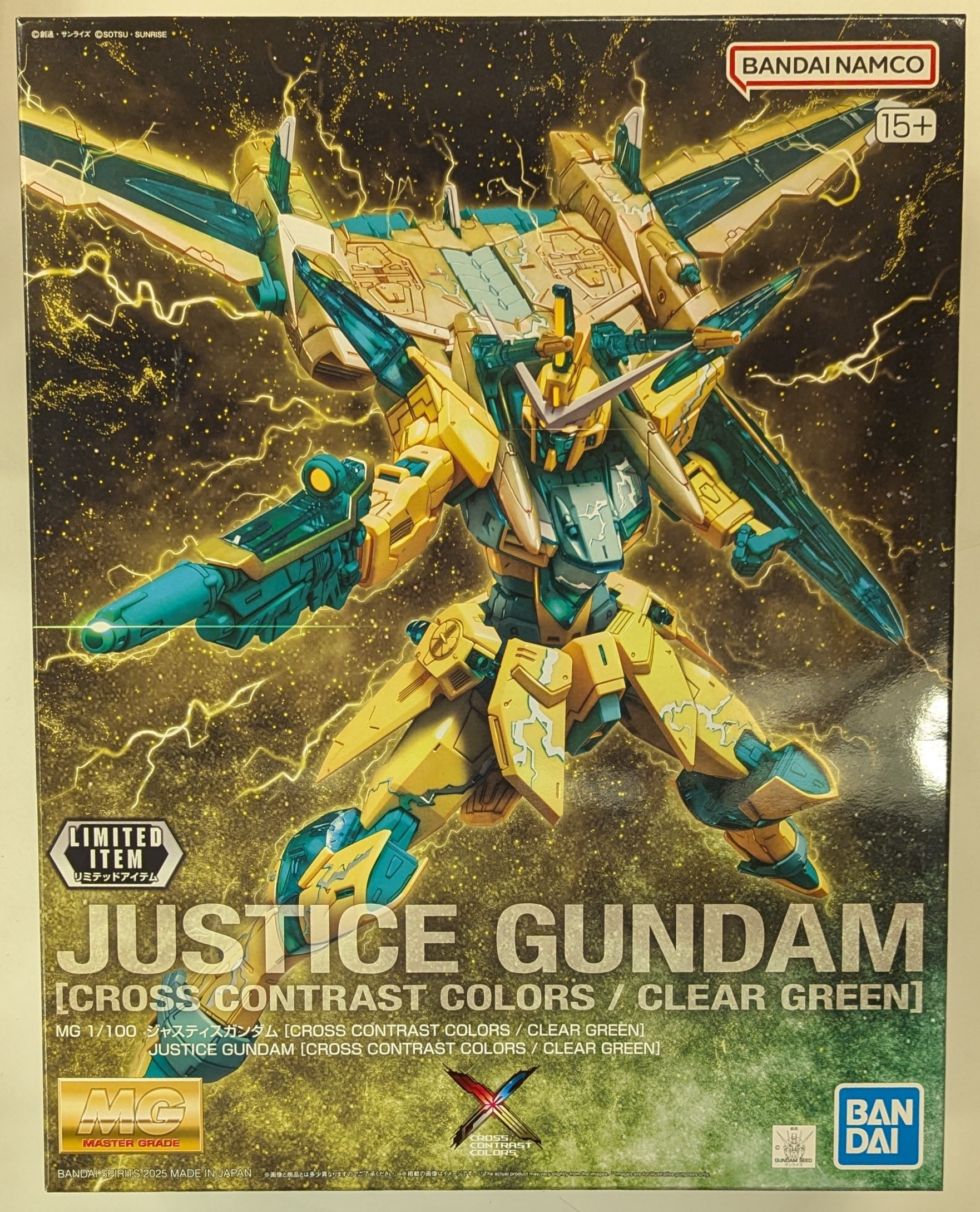 BANDAI SPIRITS MG 1/100 機動戦士ガンダムSEED ジャスティスガンダム [CROSS CONTRAST COLORS / CLEAR YELLOW] LIMITED ...