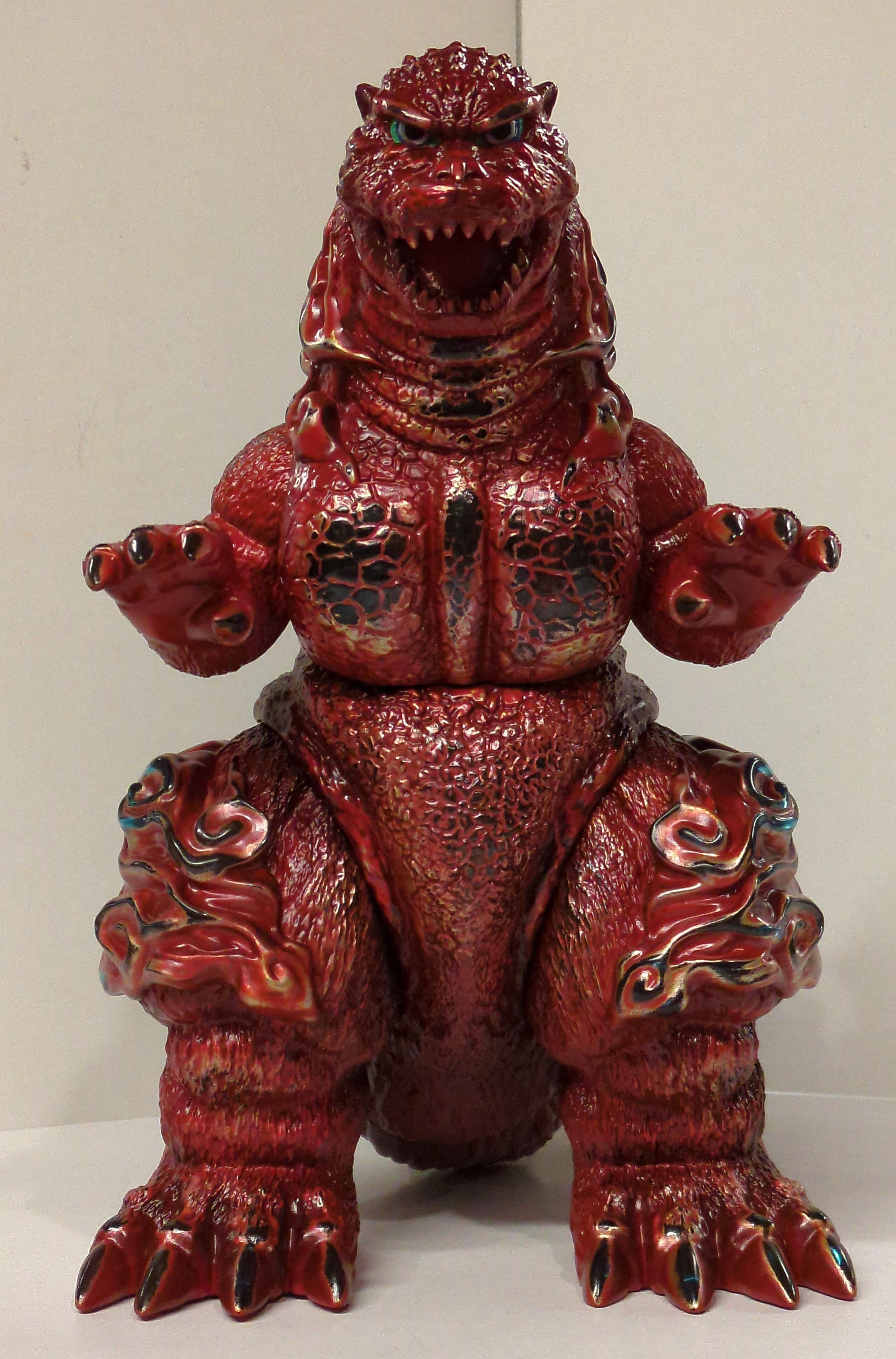 T-BASE GODZILLA VINYL ART BURNING COLLECTION Frog Tree ゴジラ対デストロイア ゴジラ1995 (バーニングレッドカラー) | まんだらけ ...