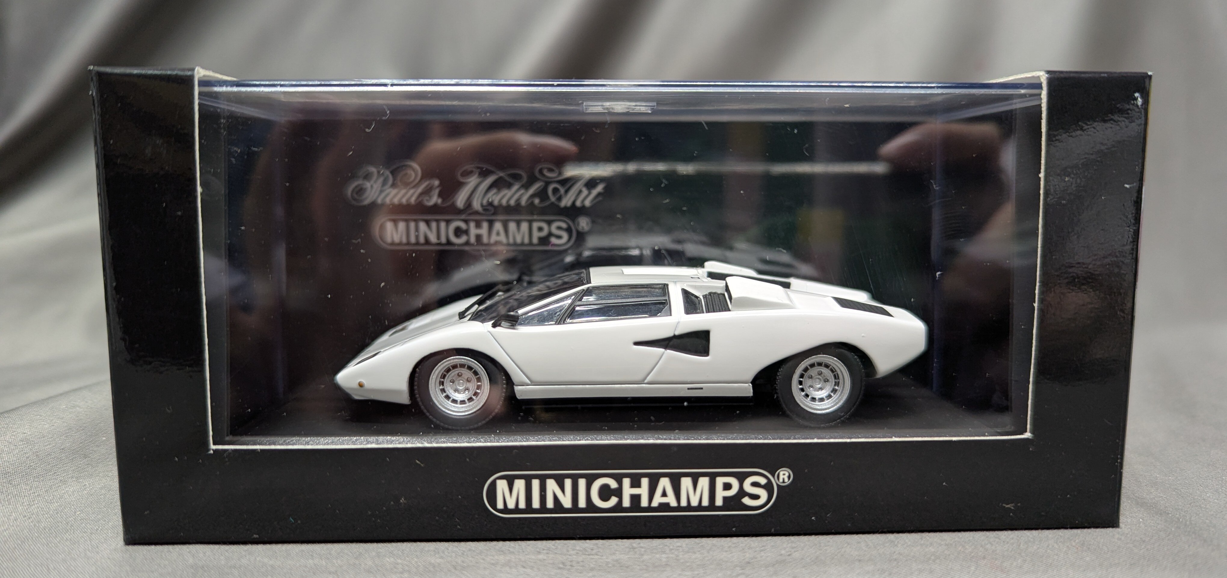 Paul's Model Art 1/43MINICHAMPS Lamborghini Countach LP400(1974) White ...