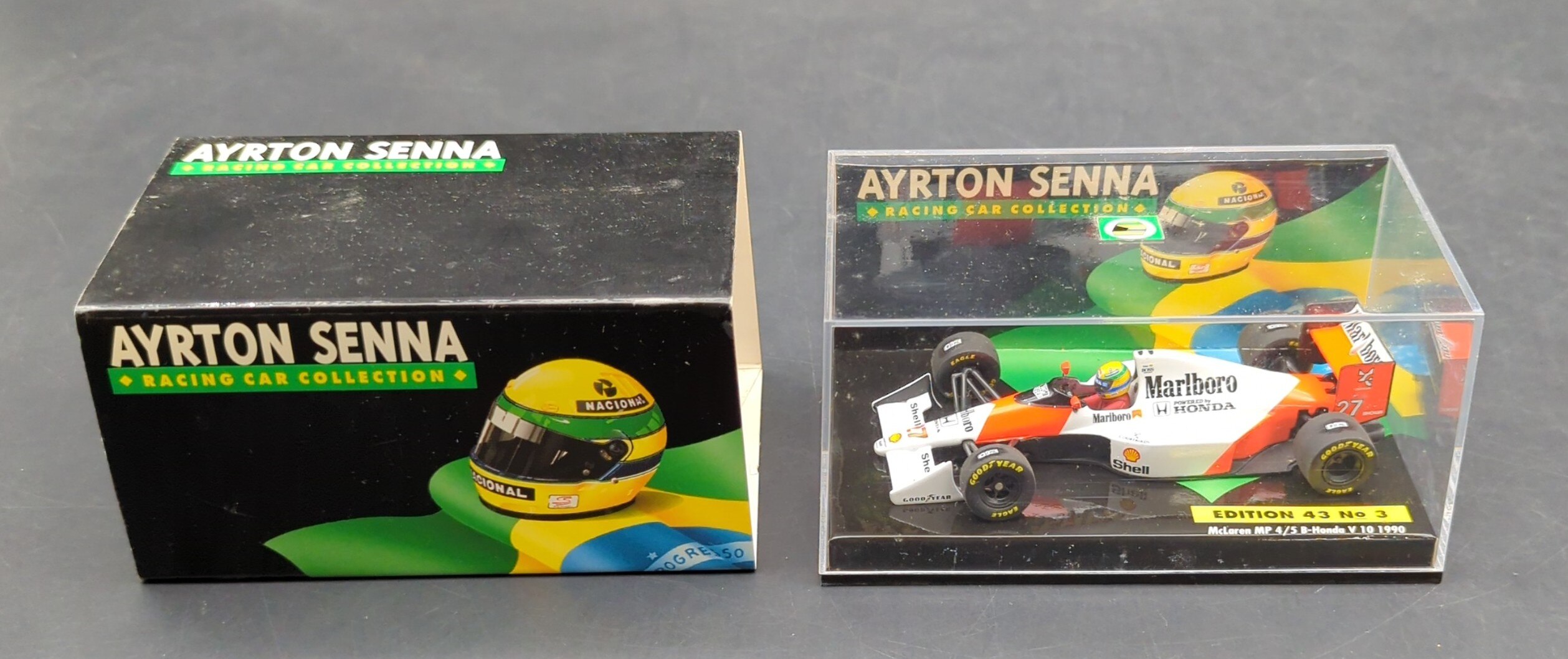 LANG 1/43AYRTON SENNA RACING CAR COLLECTION McLaren MP4/5B-Honda V10 1990 #27 No.3 | まんだらけ Mandarake