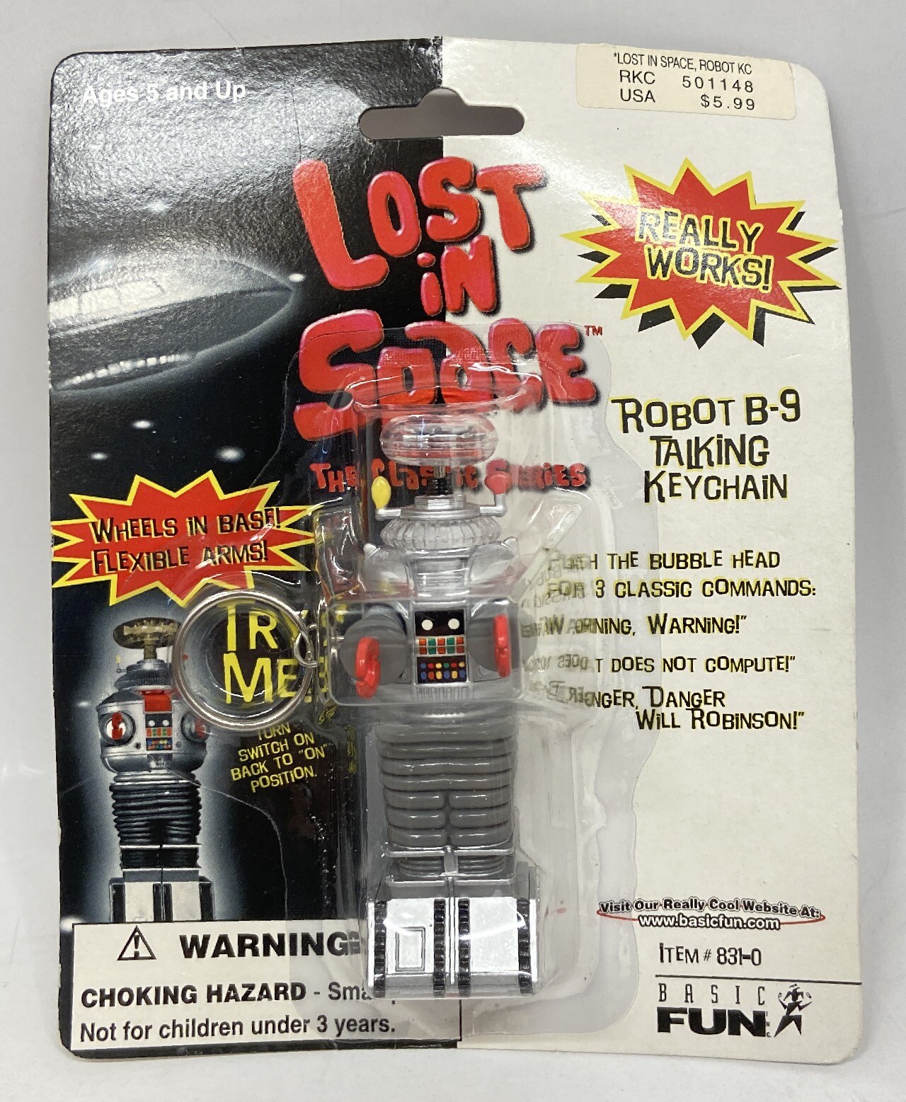 BASIC FUN TALKING KEYCHAIN ROBOT B-9 | まんだらけ Mandarake