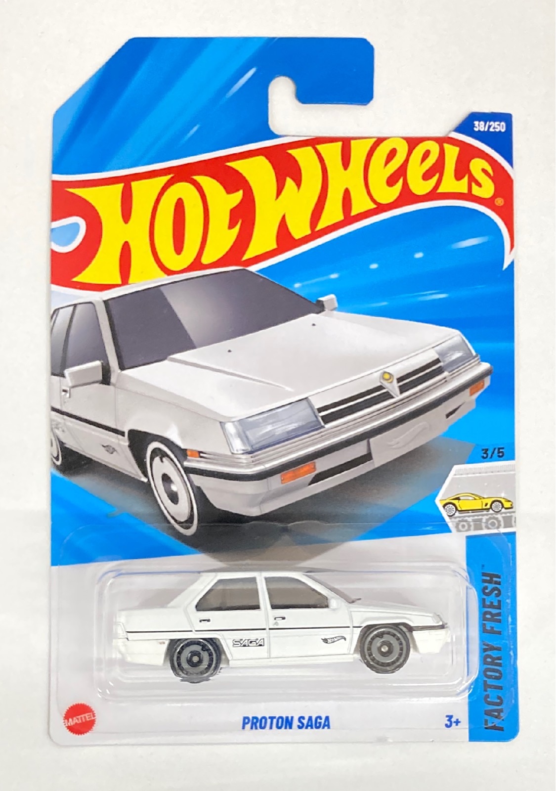 MATTEL HOTWHEELS FACTORY FRESH 3/5 HYW90 PROTON SAGA/ホワイト 38/250 | まんだらけ Mandarake