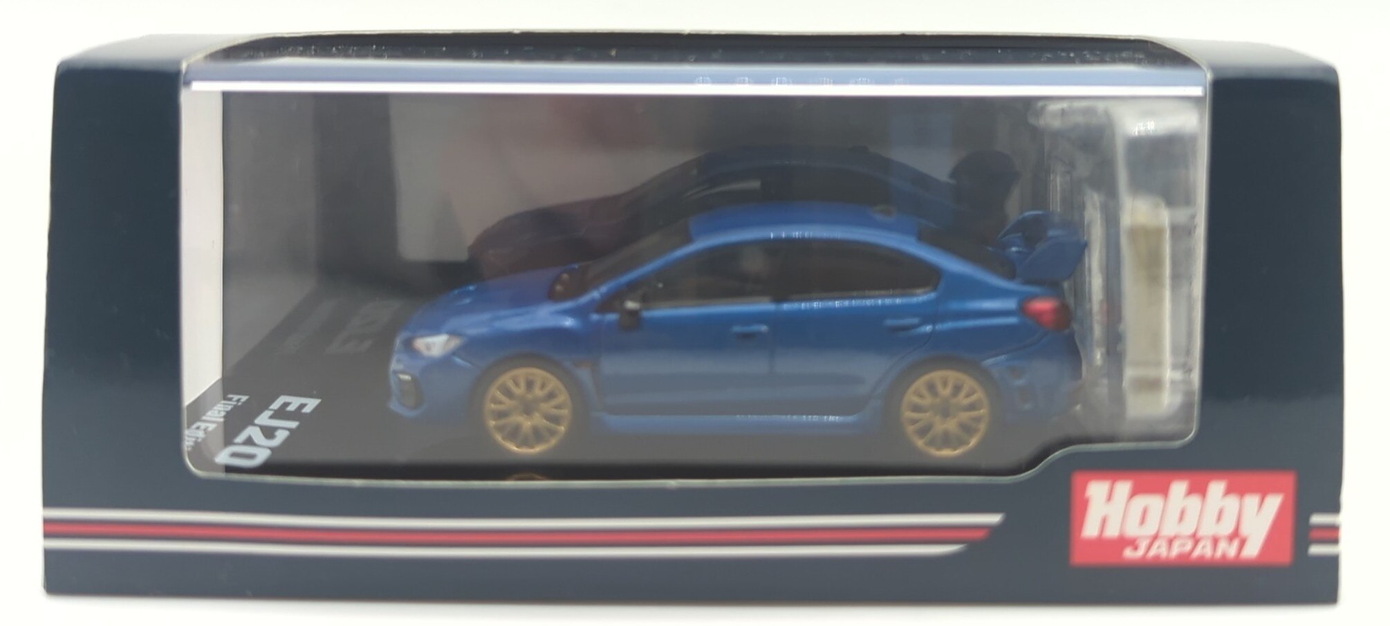 Hobby JAPAN 1/64 エンジンディスプレイモデル付き HJ642021FBL SUBARU WRX EJ20 FINAL EDITION Full Package/WR Blue ...
