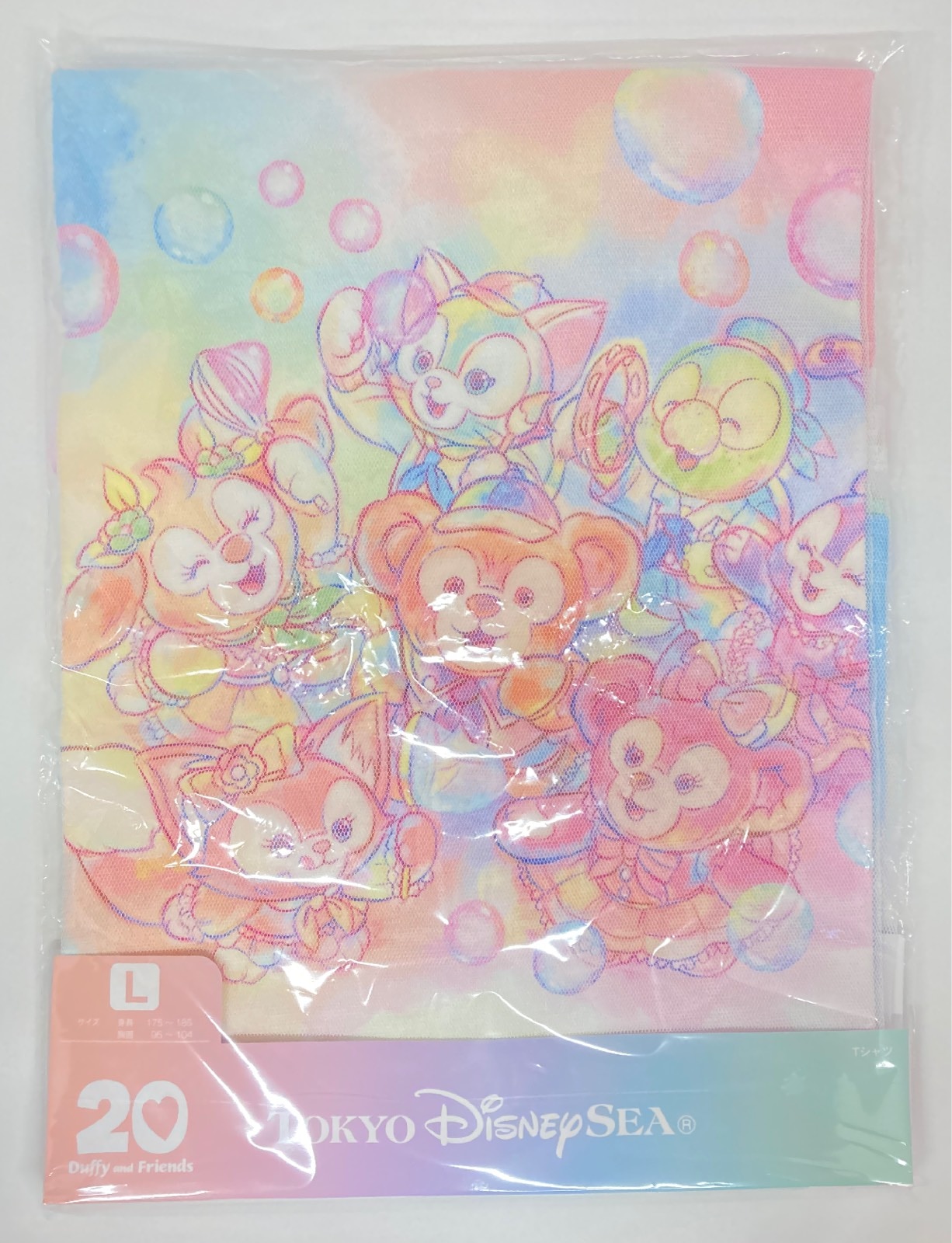 東京ディズニーシー Tシャツ/Lサイズ Duffy and Friends Colorful Happiness 20周年 | まんだらけ Mandarake