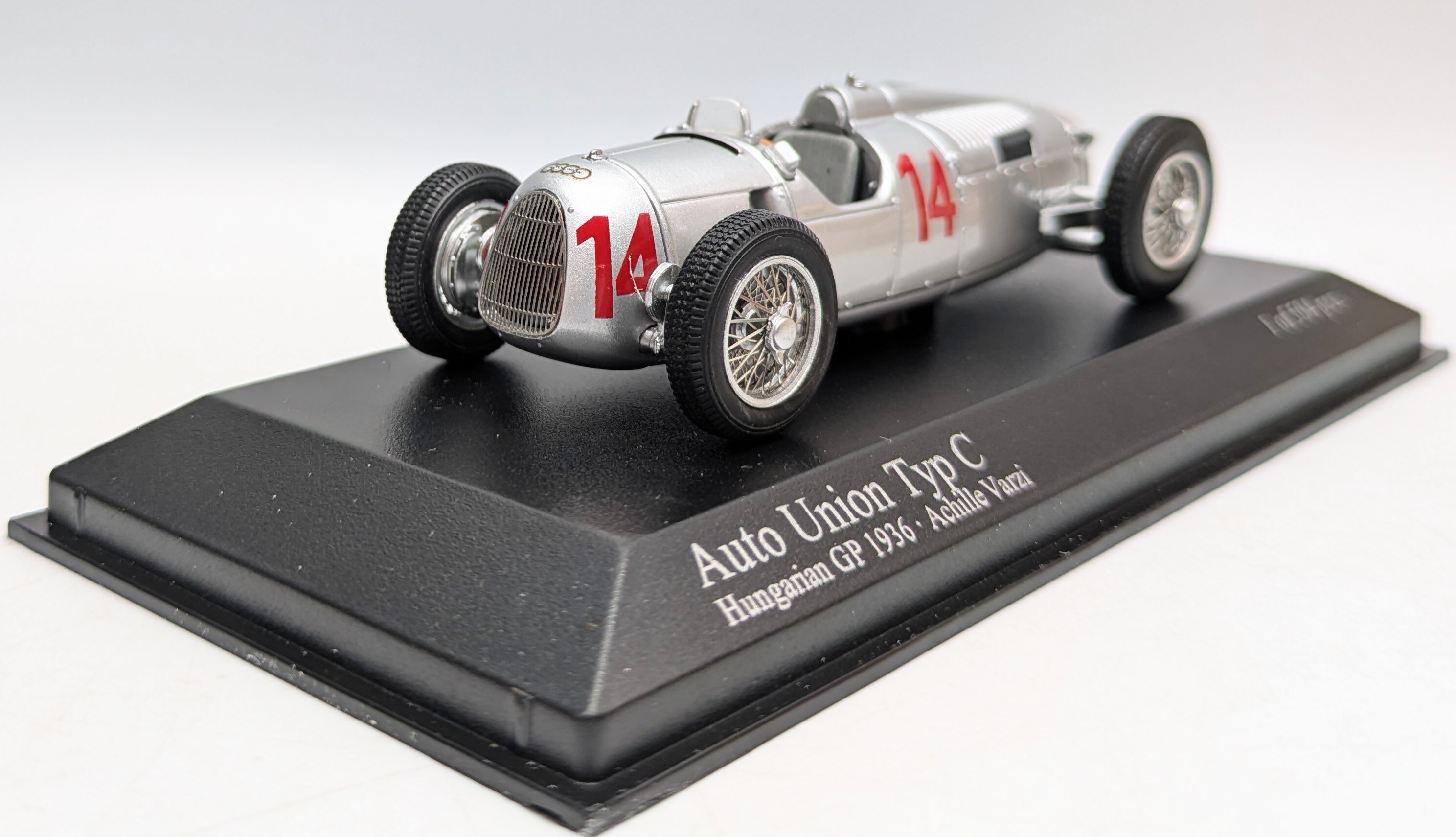 ポールズモデルアート 1/43ミニチャンプス AUTO UNION TYP C Humgarian GP 1936 Achille varzi ...