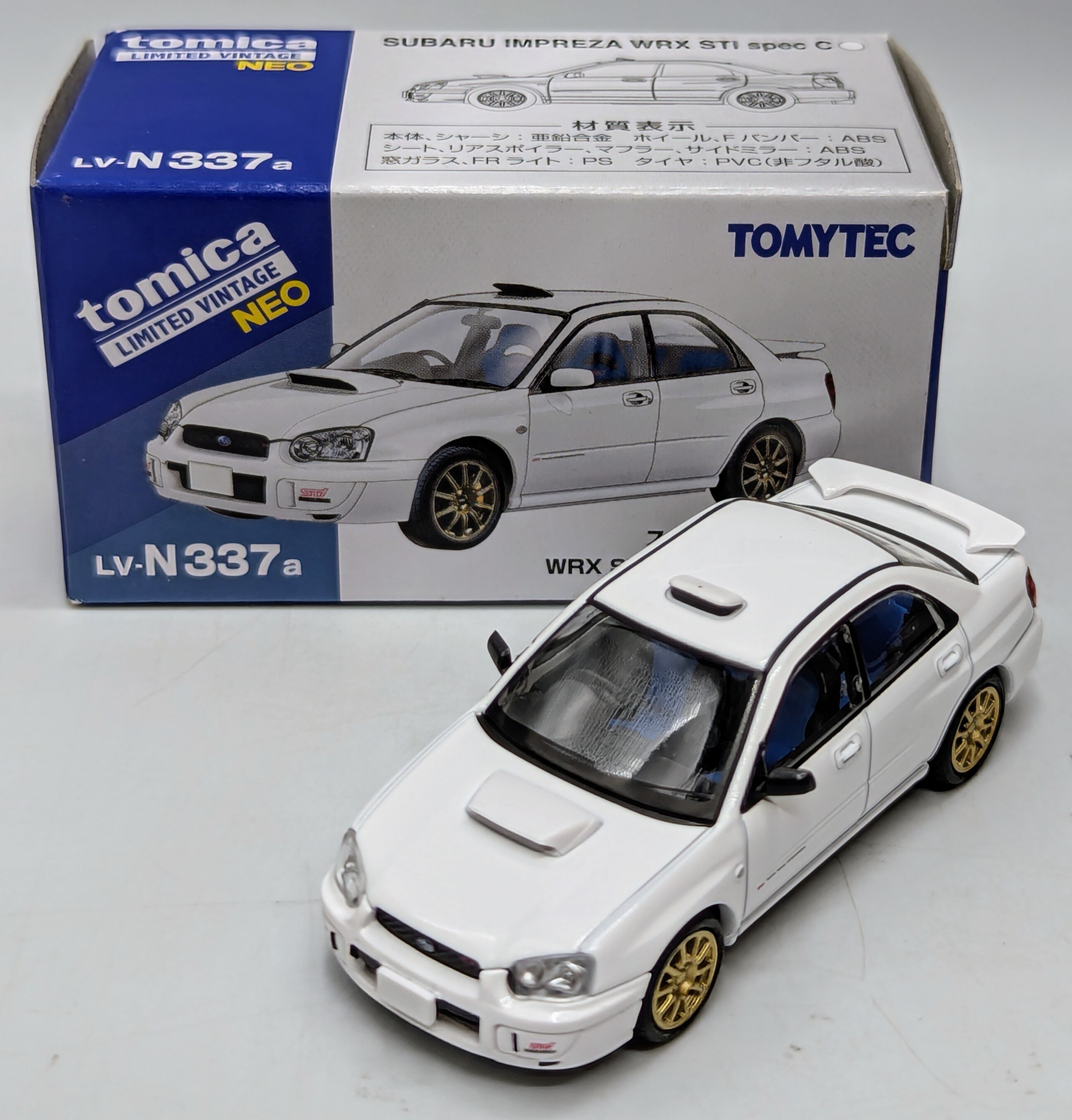 TOMYTEC TOMICA LIMITED VINTAGE NEO スバル インプレッサ WRX STi spec C (白) 2003年式 TLVN337a | まんだらけ Mandarake