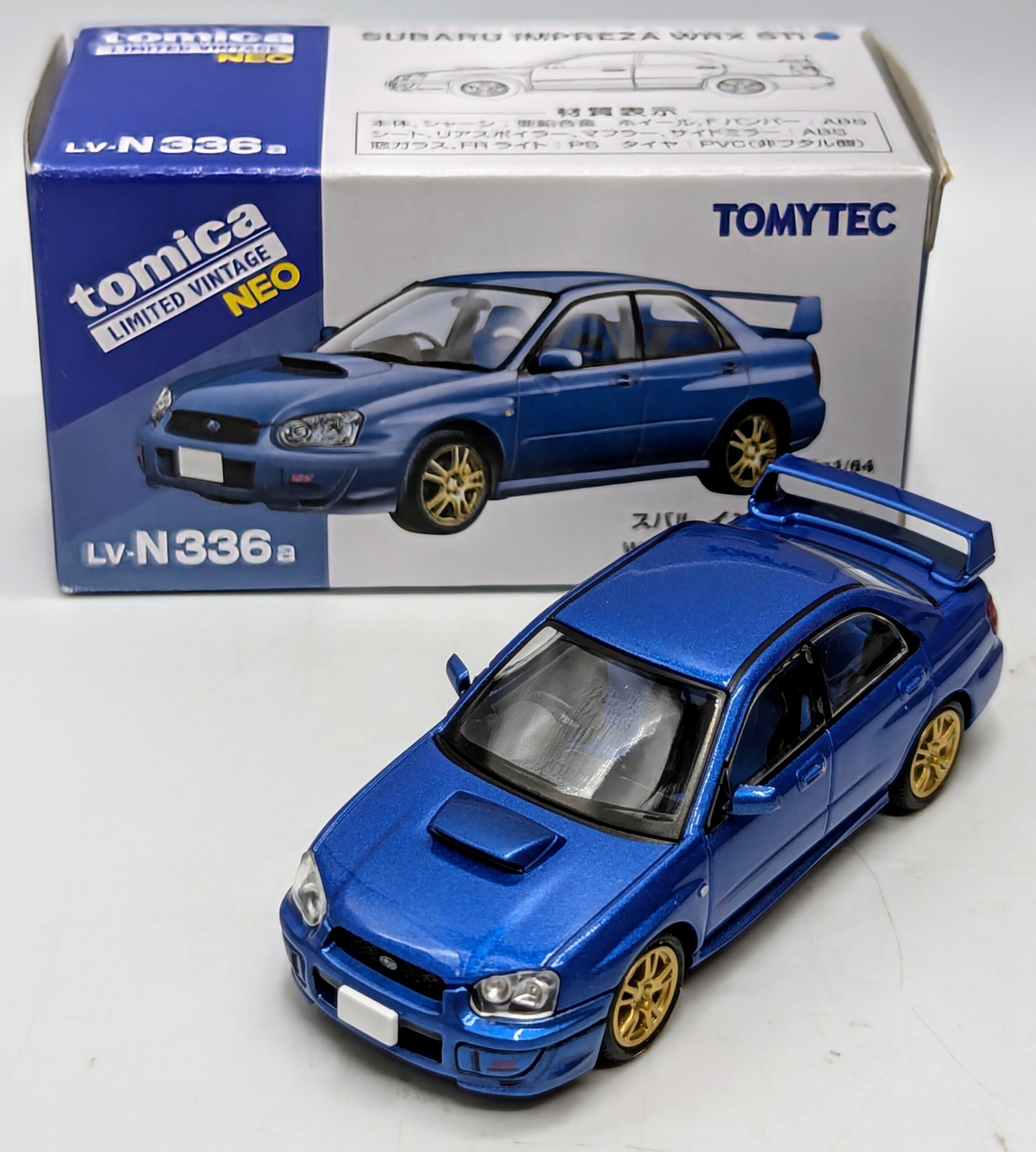 TOMYTEC TOMICA LIMITED VINTAGE NEO スバル インプレッサ WRX STi (青) 2003年式 TLVN336a | まんだらけ Mandarake