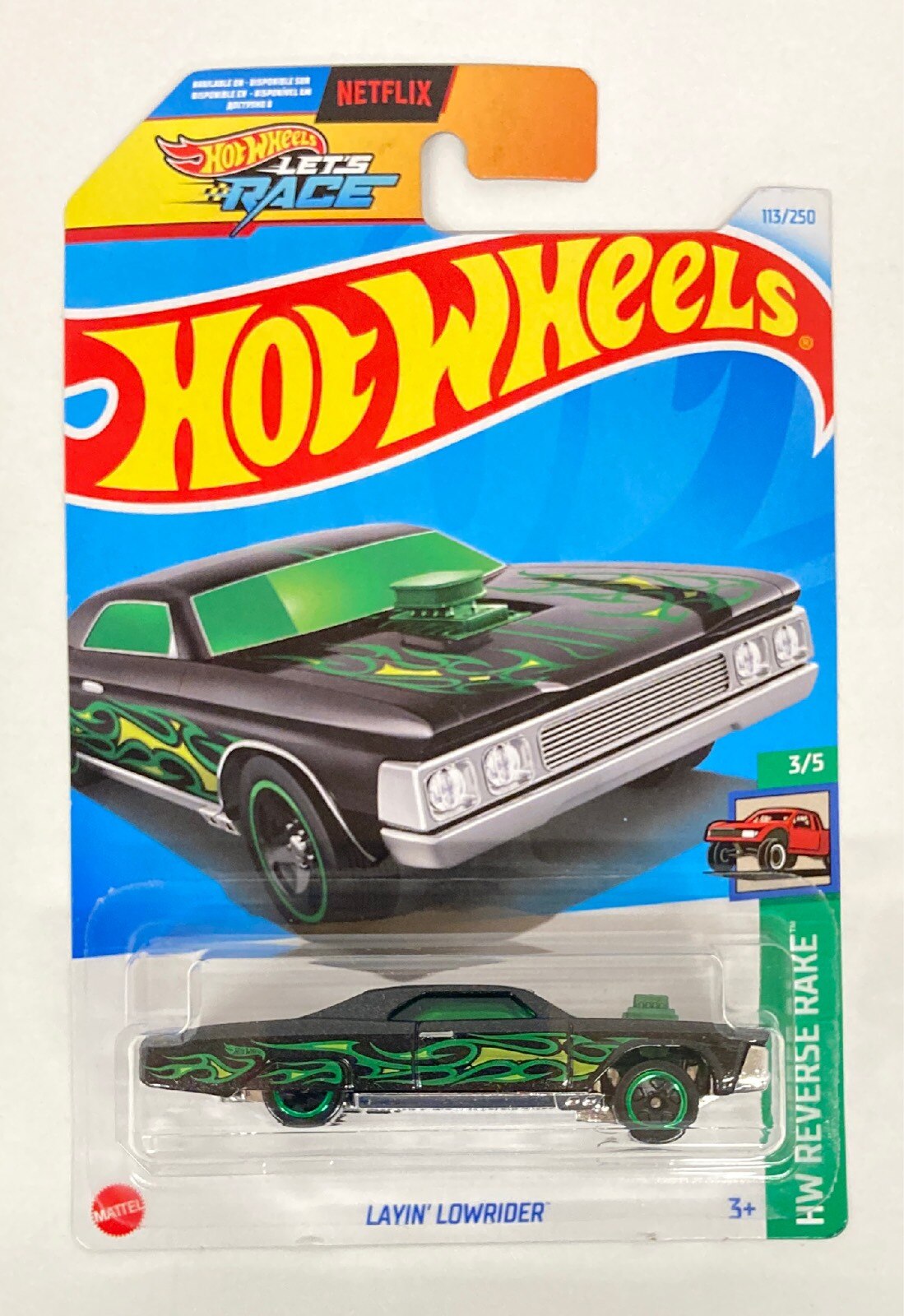 MATTEL HW REVERSE RAKE 3/5 HOT WHEELS LAYIN' LOWRIDER 113/250 | まんだらけ ...