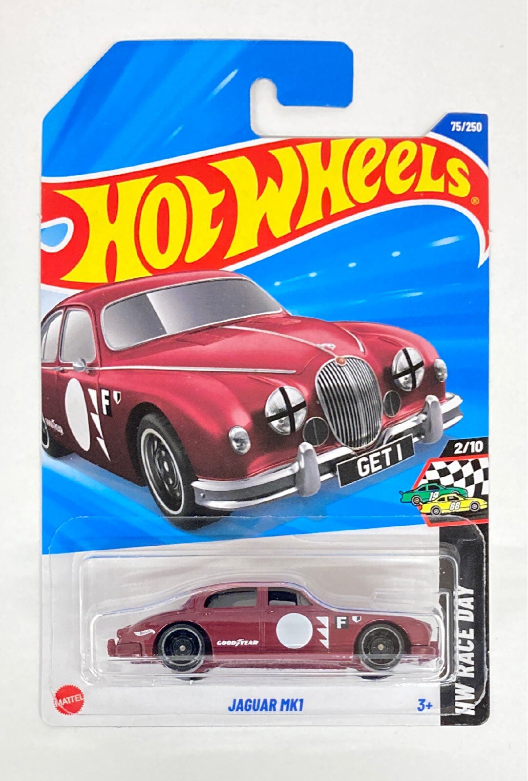 MATTEL HOTWHEELS HW RACE DAY 2/10 HYX19 JAGUAR MK1/マルーン 75/250 | まんだらけ Mandarake