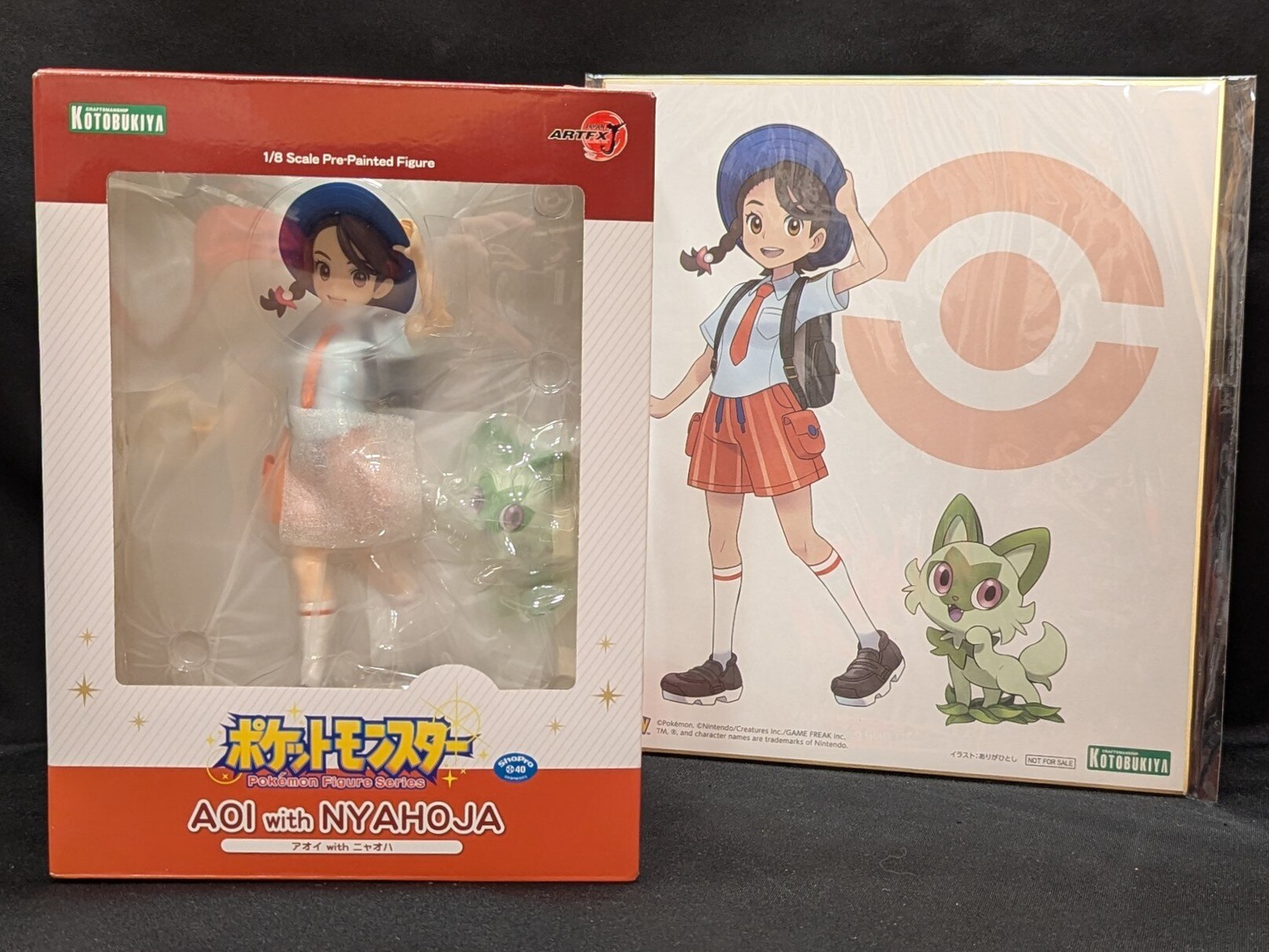 Kotobukiya ArtFX J Aoi with Nyaohha with bonus illustration Shikishi PVC | Mandarake Online Shop