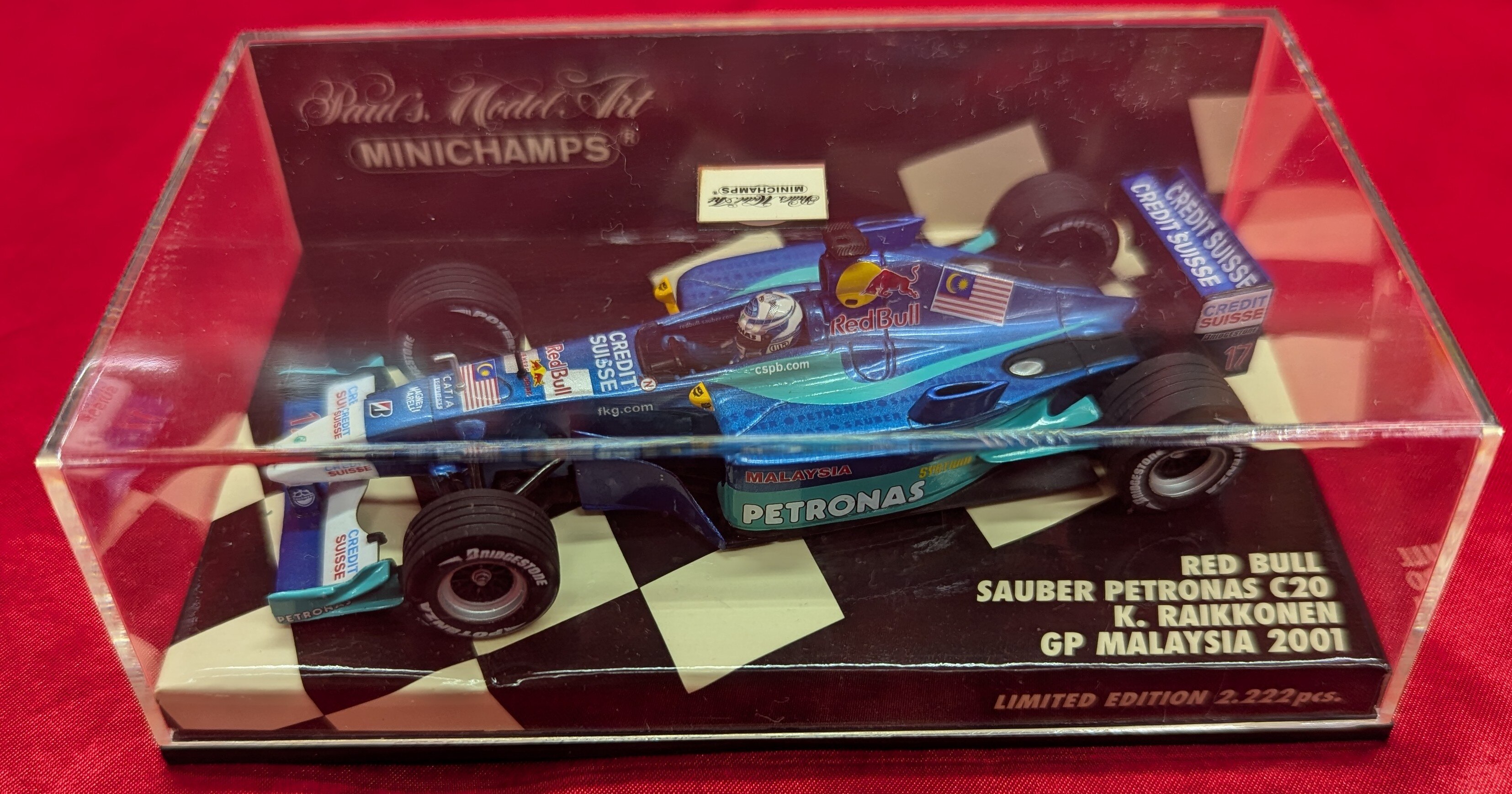 ポールズモデルアート 1/43ミニチャンプス Red Bull Sauber peronas C20 K.raikkonen | まんだらけ Mandarake